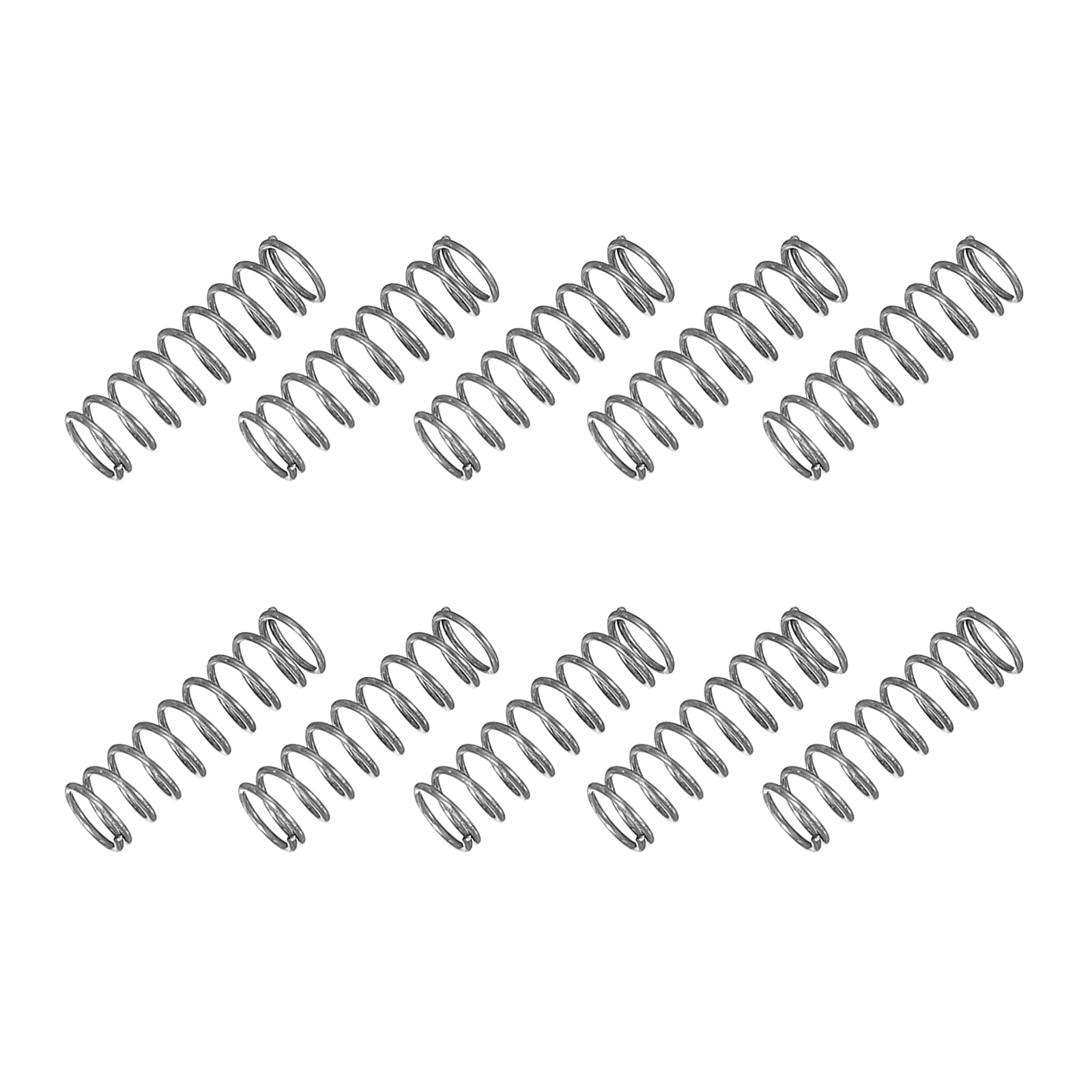 Uxcell Small Compression Spring 2 mm OD 0.35 mm Wire Diameter 5 mm Free ...