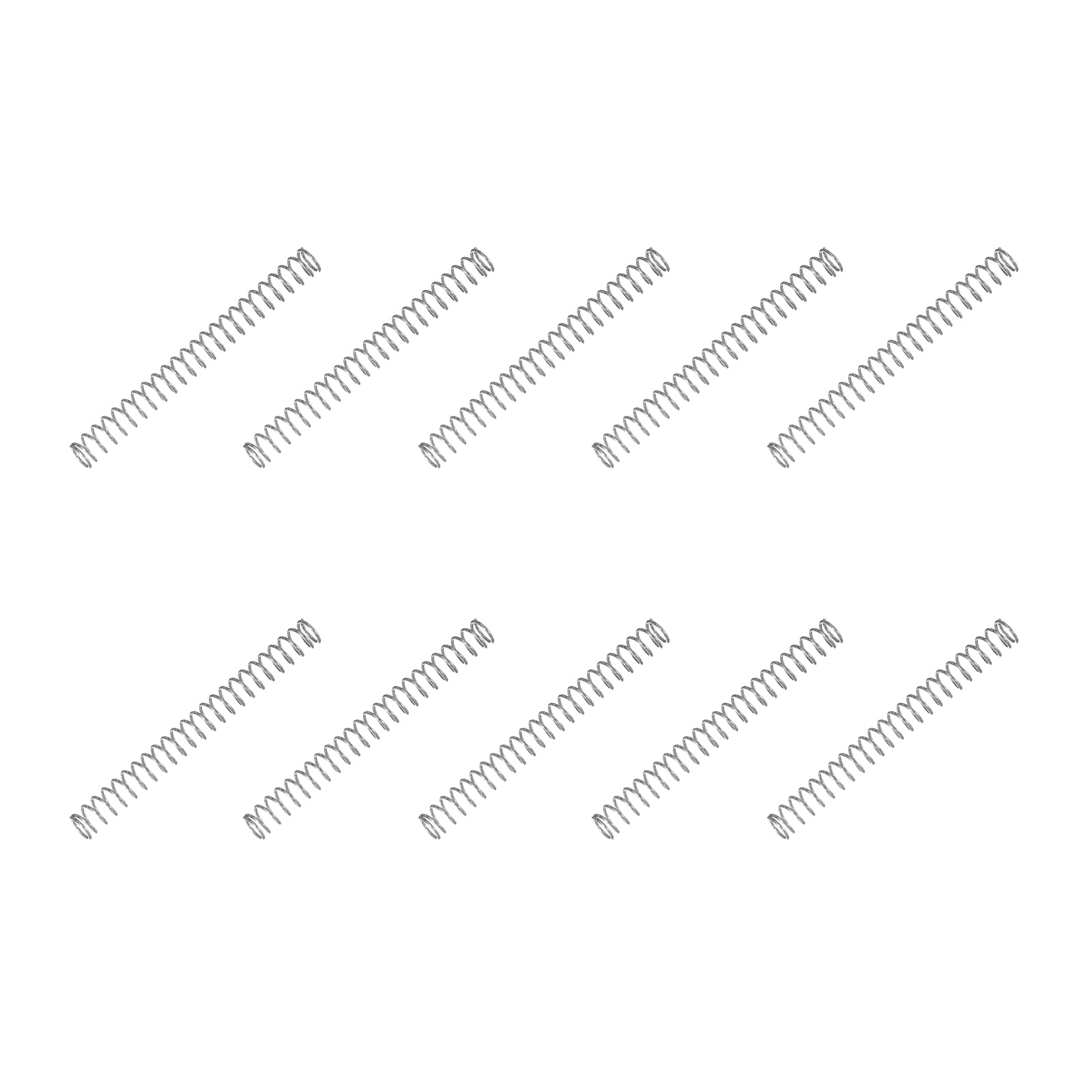 Uxcell Small Compression Spring 2 mm OD 0.35 mm Wire Diameter 5 mm Free ...