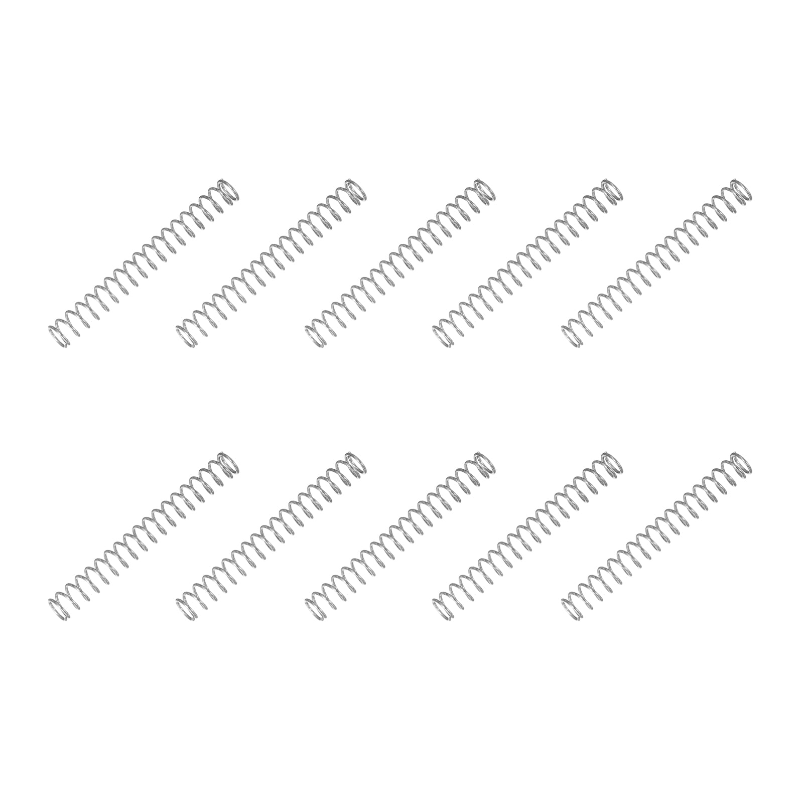 Uxcell Small Compression Spring 2 mm OD 0.35 mm Wire Diameter 5 mm Free ...