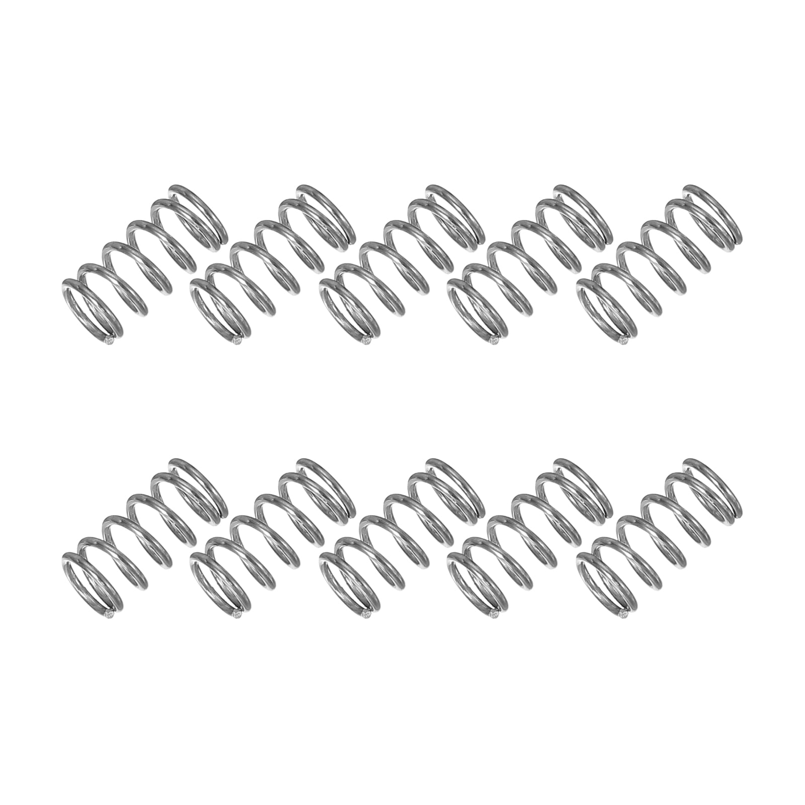 Uxcell Small Compression Spring 2 mm OD 0.35 mm Wire Diameter 5 mm Free ...