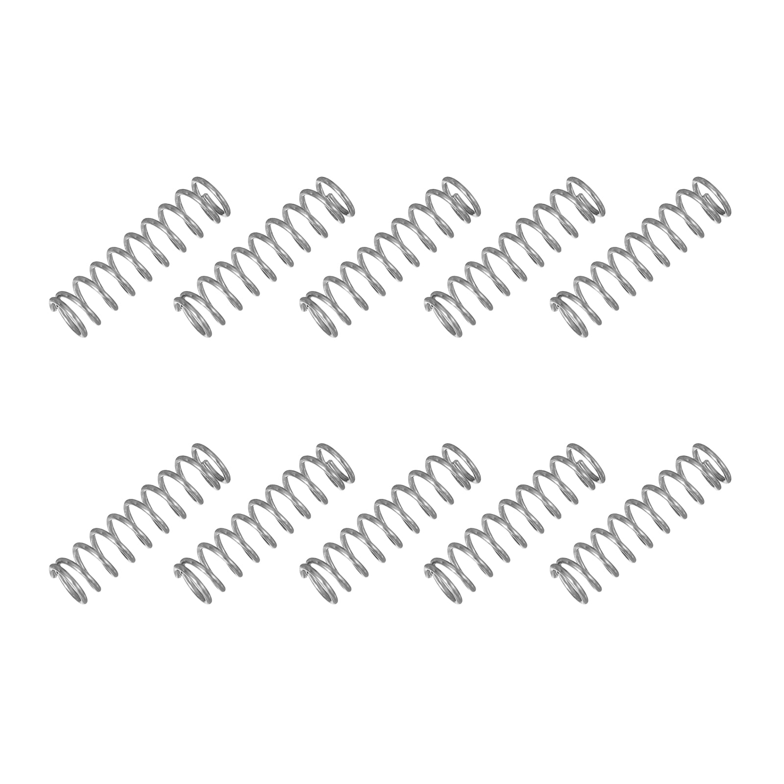 Uxcell Small Compression Spring 2 mm OD 0.35 mm Wire Diameter 5 mm Free ...