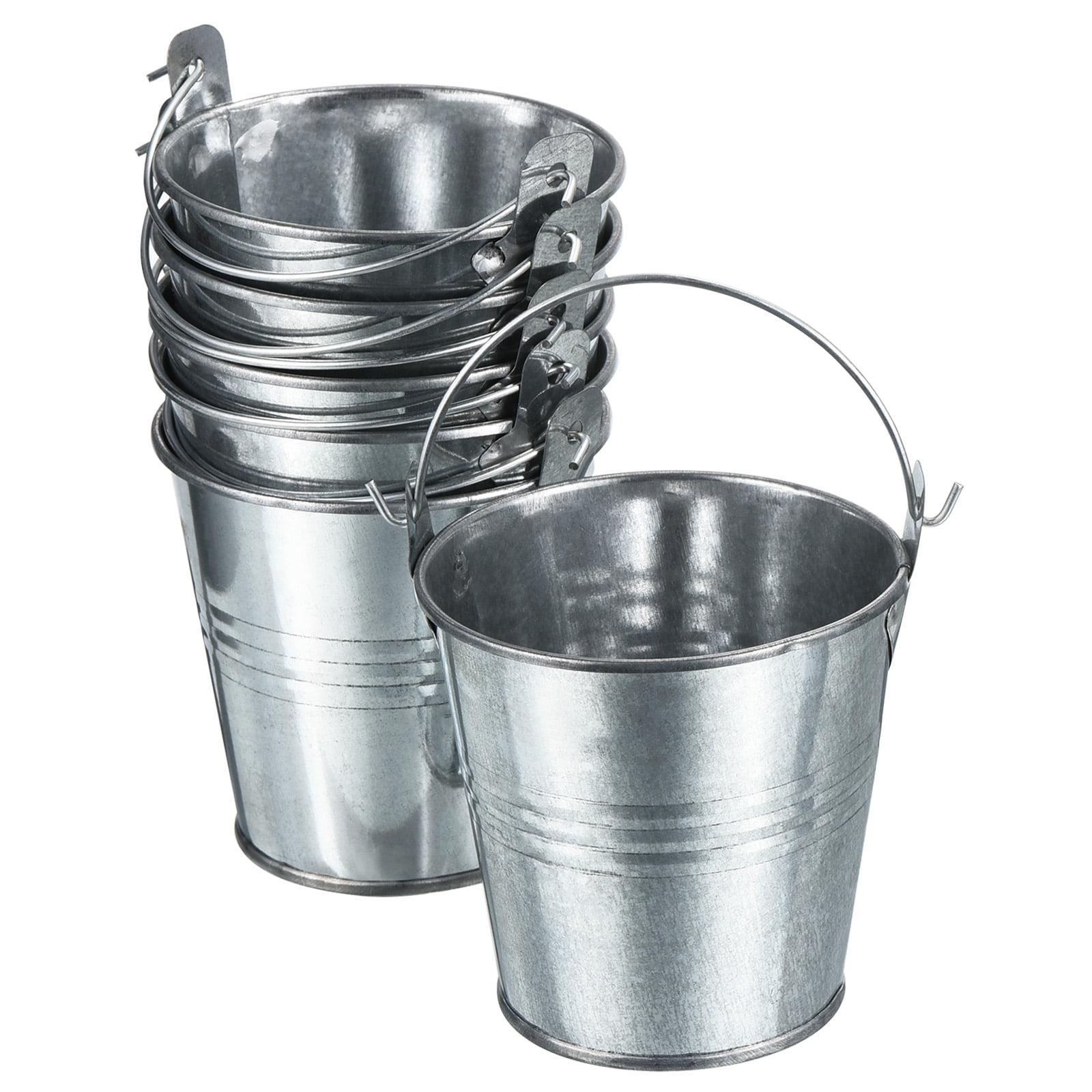 Uxcell Small Metal Bucket Colorful Metal Succulents Pot Basket Party ...