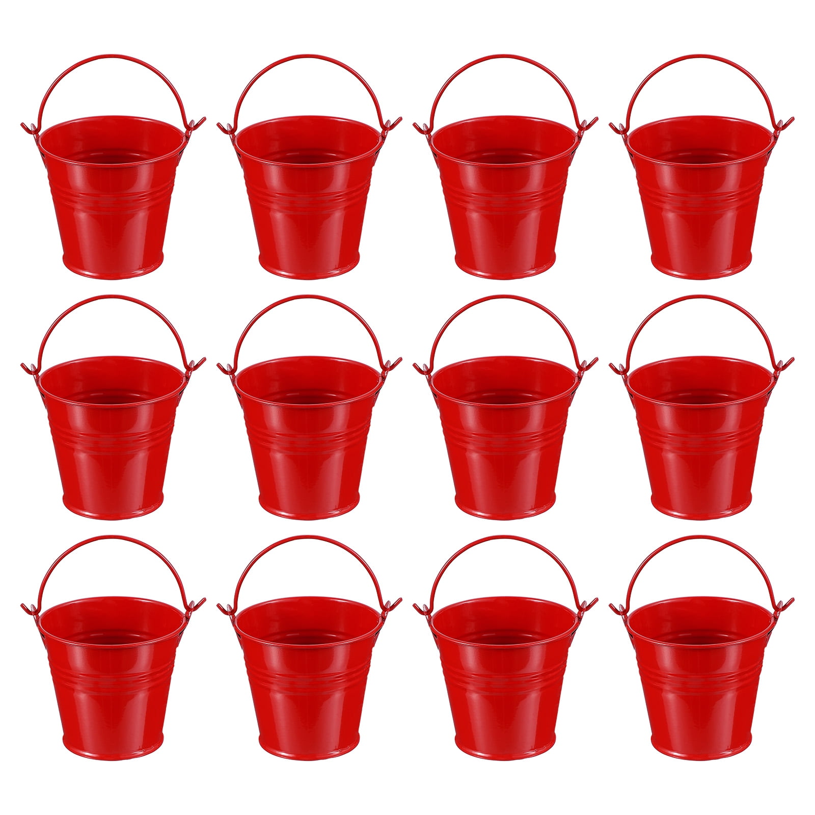 Small Metal Buckets with Handle Mini Galvanized Bucket Colorful Easter ...