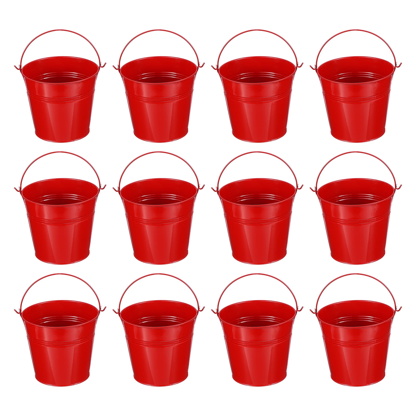 Small Metal Buckets with Handle Mini Galvanized Bucket Colorful Easter ...