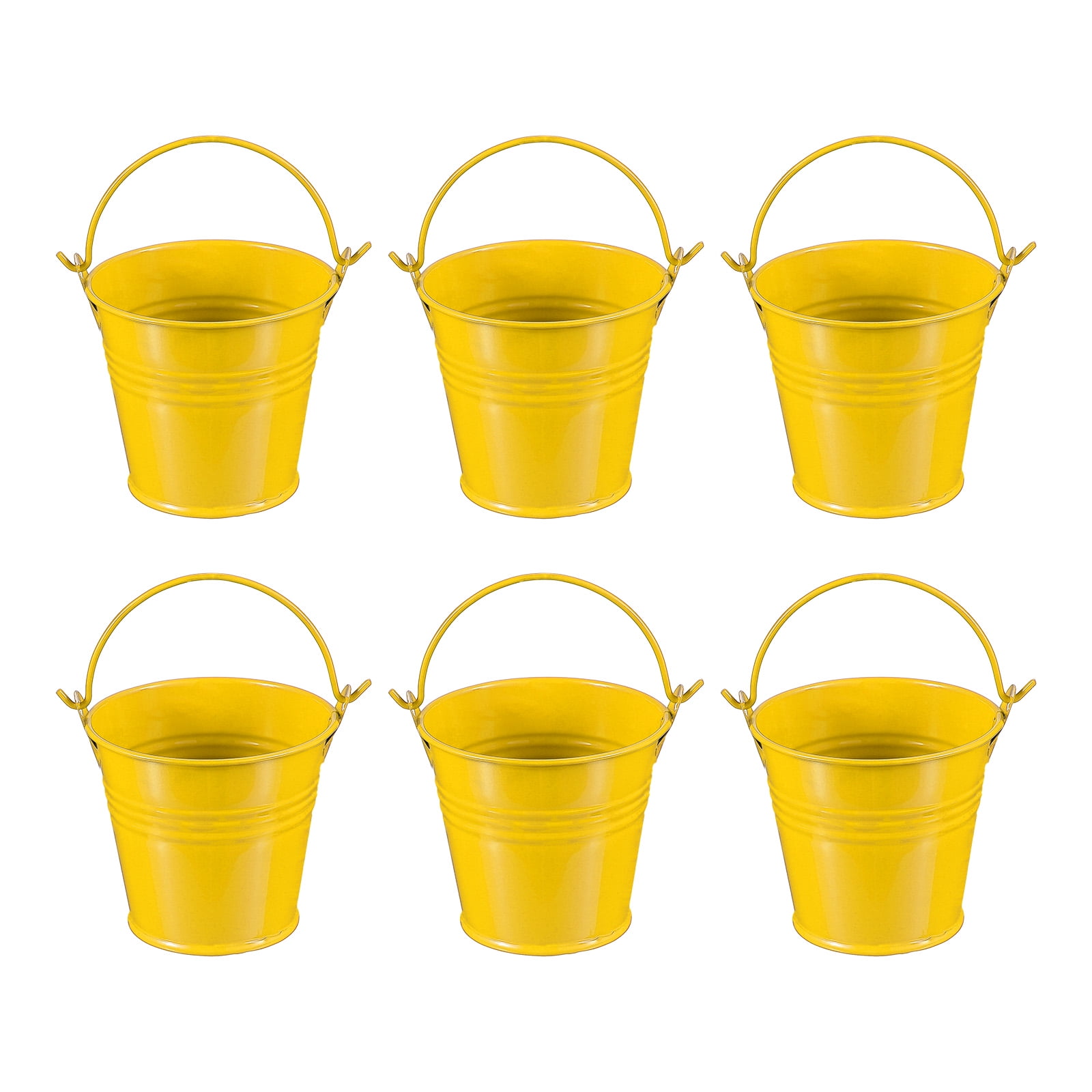 Small Metal Buckets with Handle Mini Galvanized Bucket Colorful Easter ...