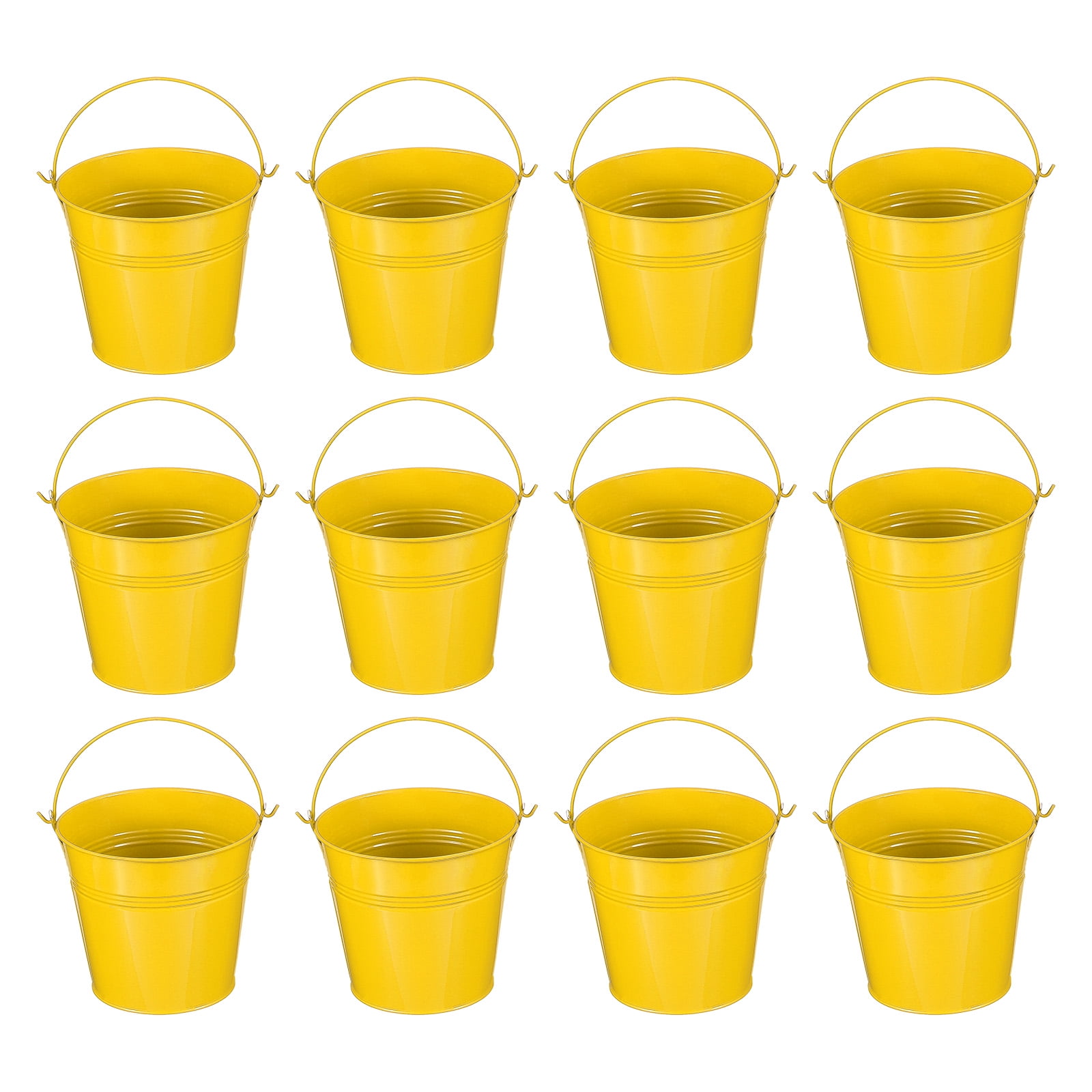 Small Metal Buckets with Handle Mini Galvanized Bucket Colorful Easter ...