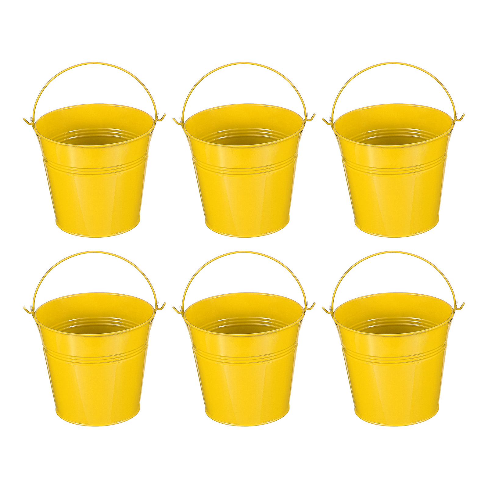 Small Metal Buckets with Handle Mini Galvanized Bucket Colorful Easter ...