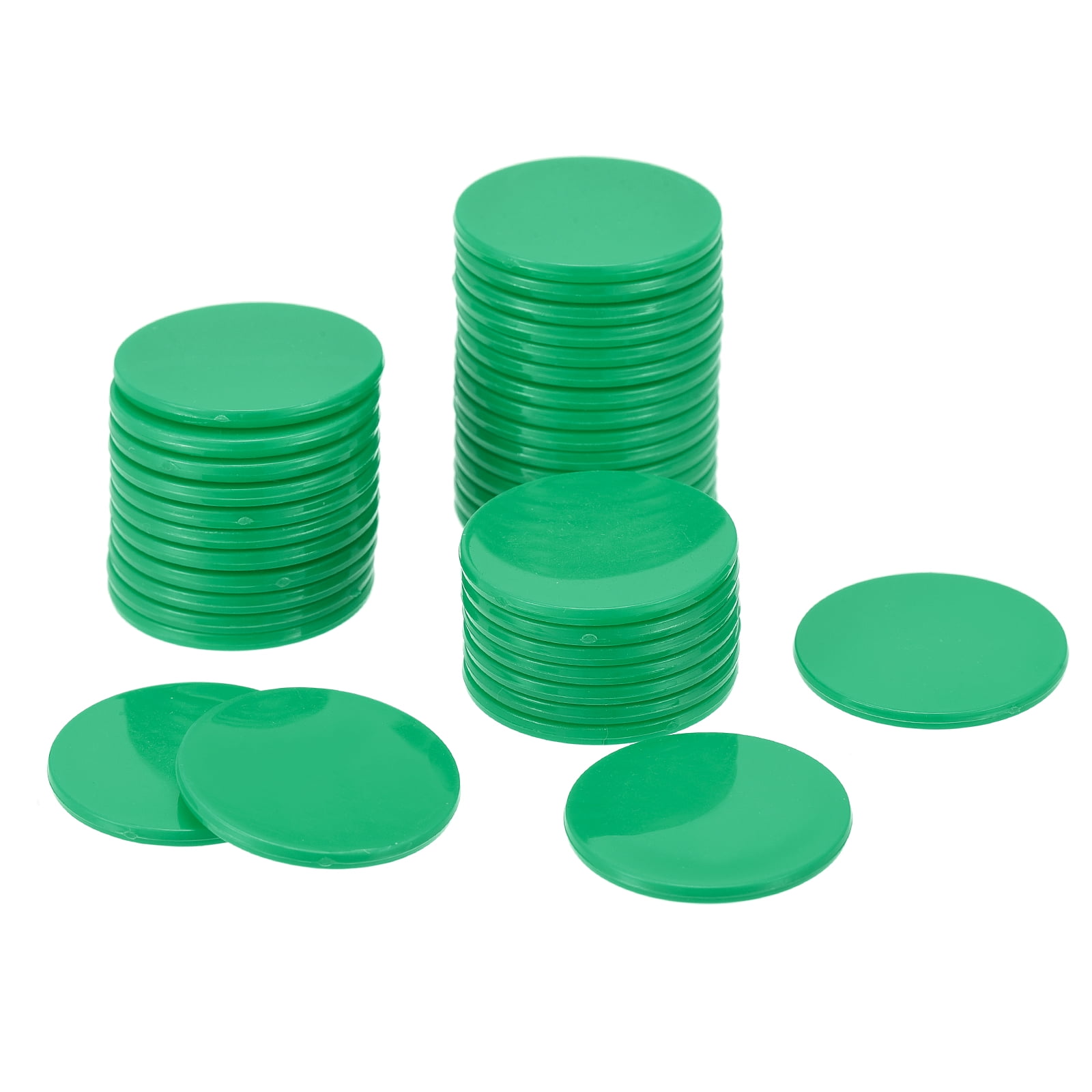 Uxcell Small Plastic Learning Counters 24mm/0.94 Inch Dark Green, Pack ...