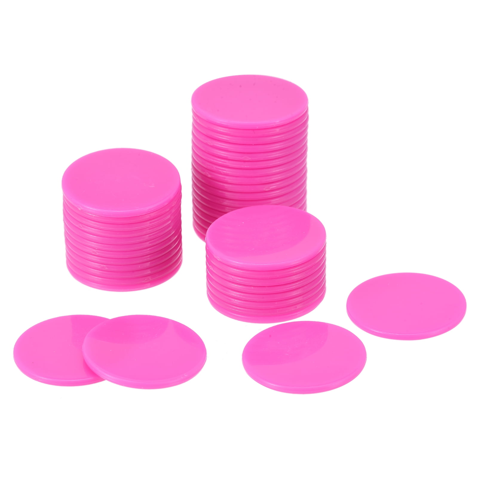 Uxcell Small Plastic Learning Counters 24mm/0.94 Inch Fuchsia Pack of ...
