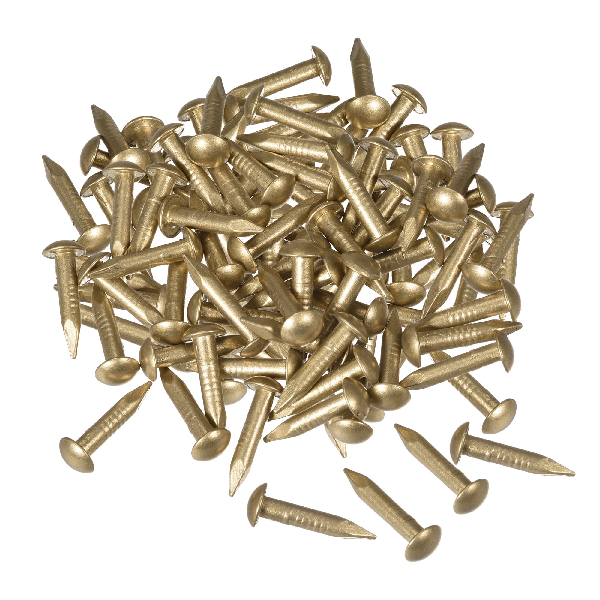 Uxcell Small Tiny Brass Nails 0.11x0.59" for DIY Decorative Pictures ...