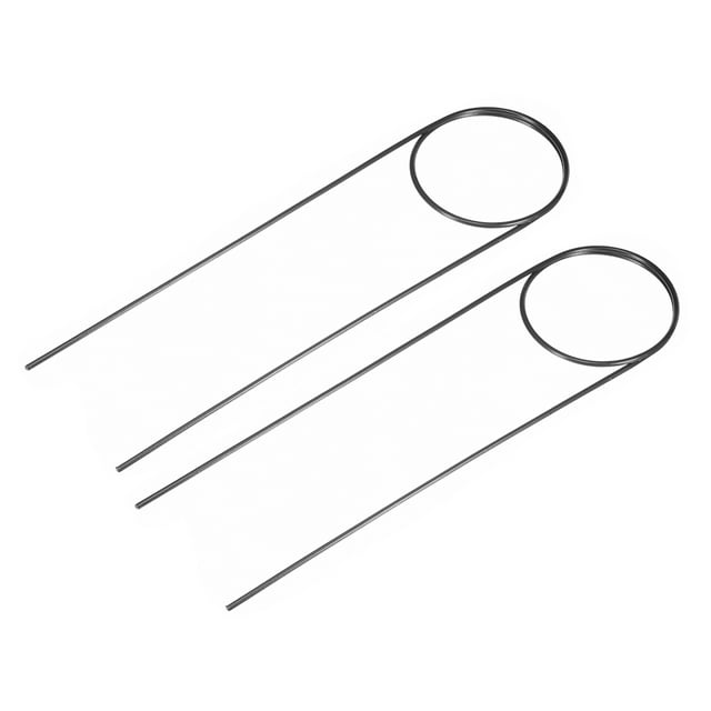 Uxcell Small Trellis Plant Support Rings Metal Stake Bracket Round ...