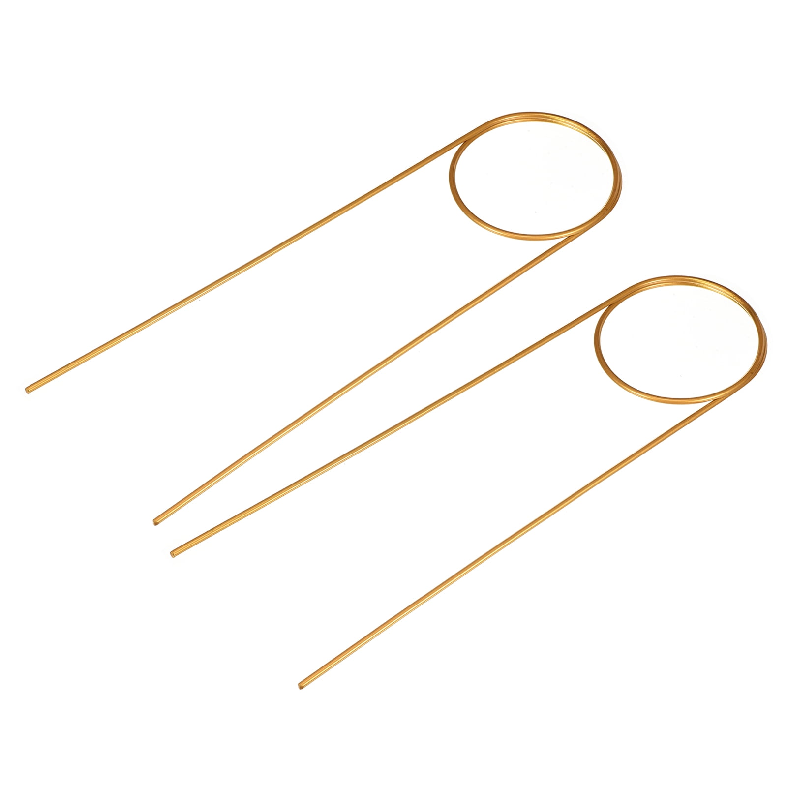 Uxcell Small Trellis Plant Support Rings Metal Stake Bracket Round ...