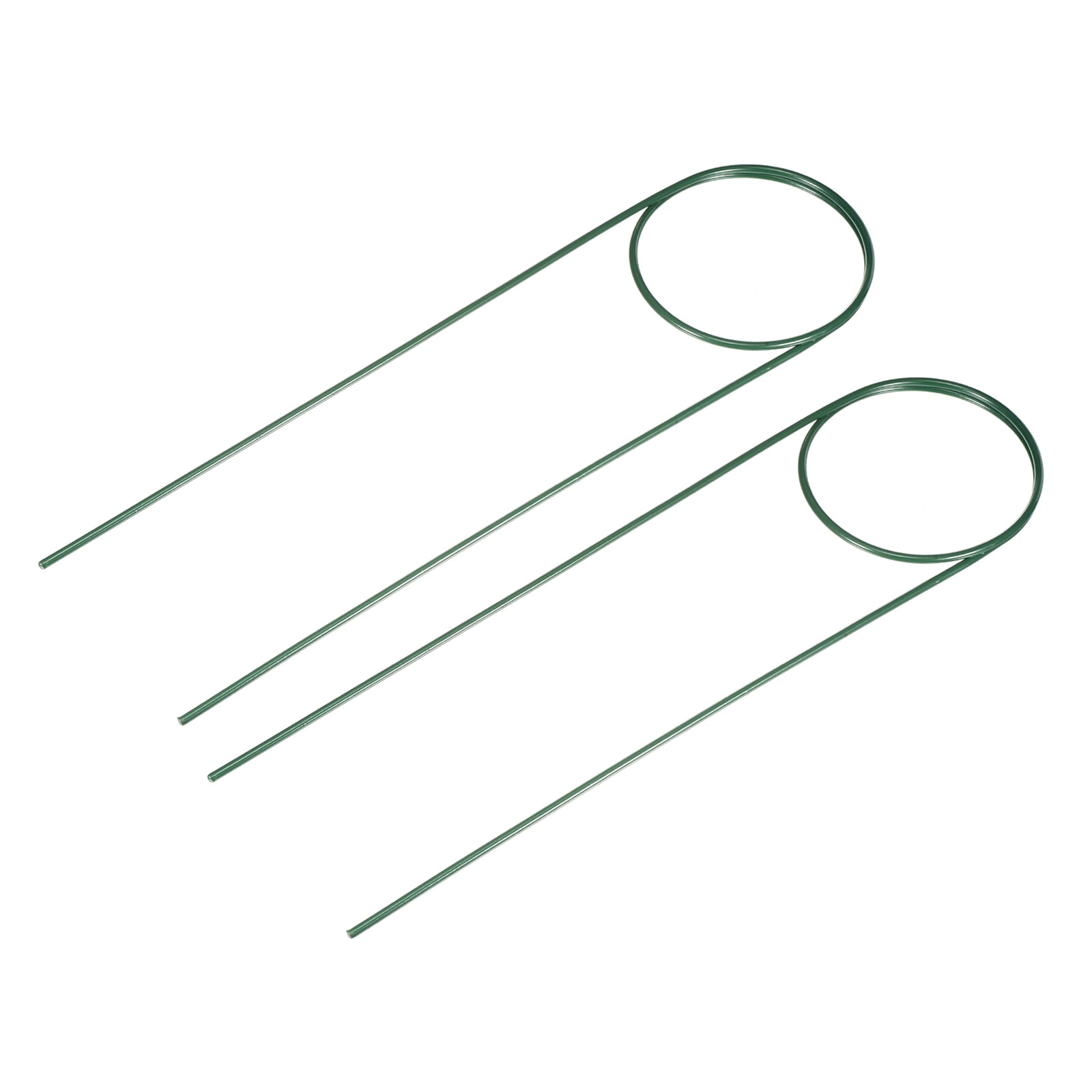 Uxcell Small Trellis Plant Support Rings Metal Stake Bracket Round ...