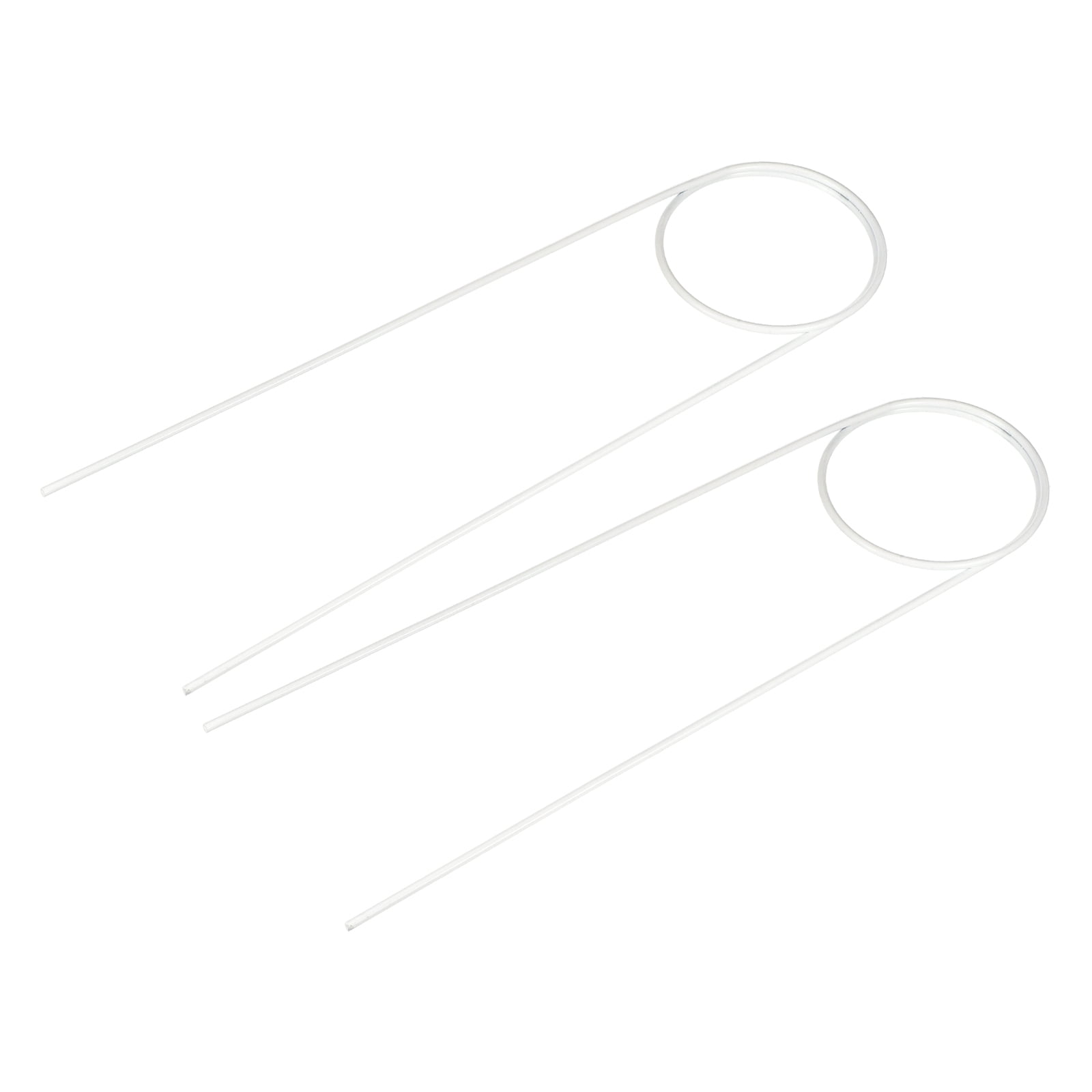 Uxcell Small Trellis Plant Support Rings Metal Stake Bracket Round ...