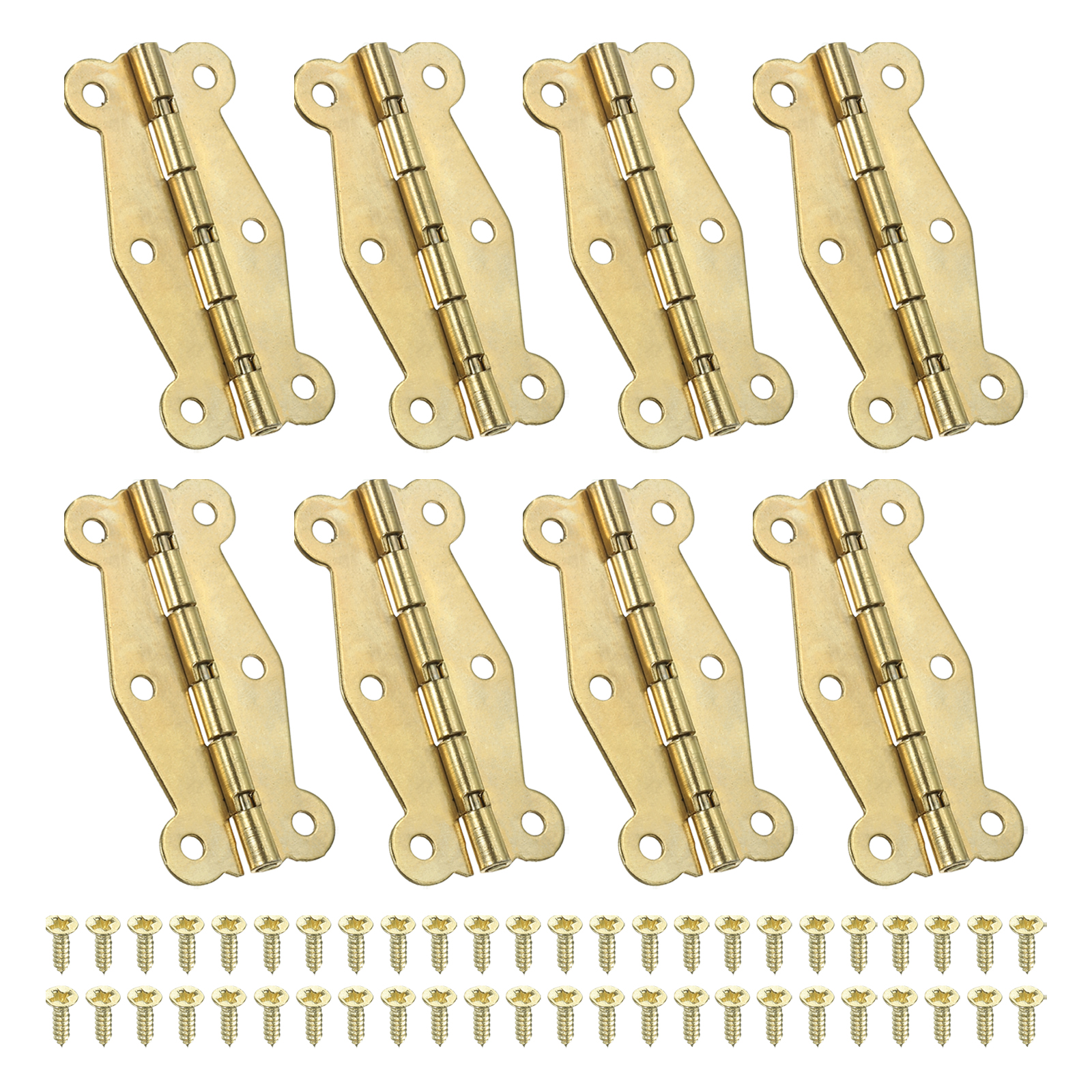 Uxcell Small Vintage Box Hinges 2 Inch, 8 Pack 90-Degree Butterfly ...