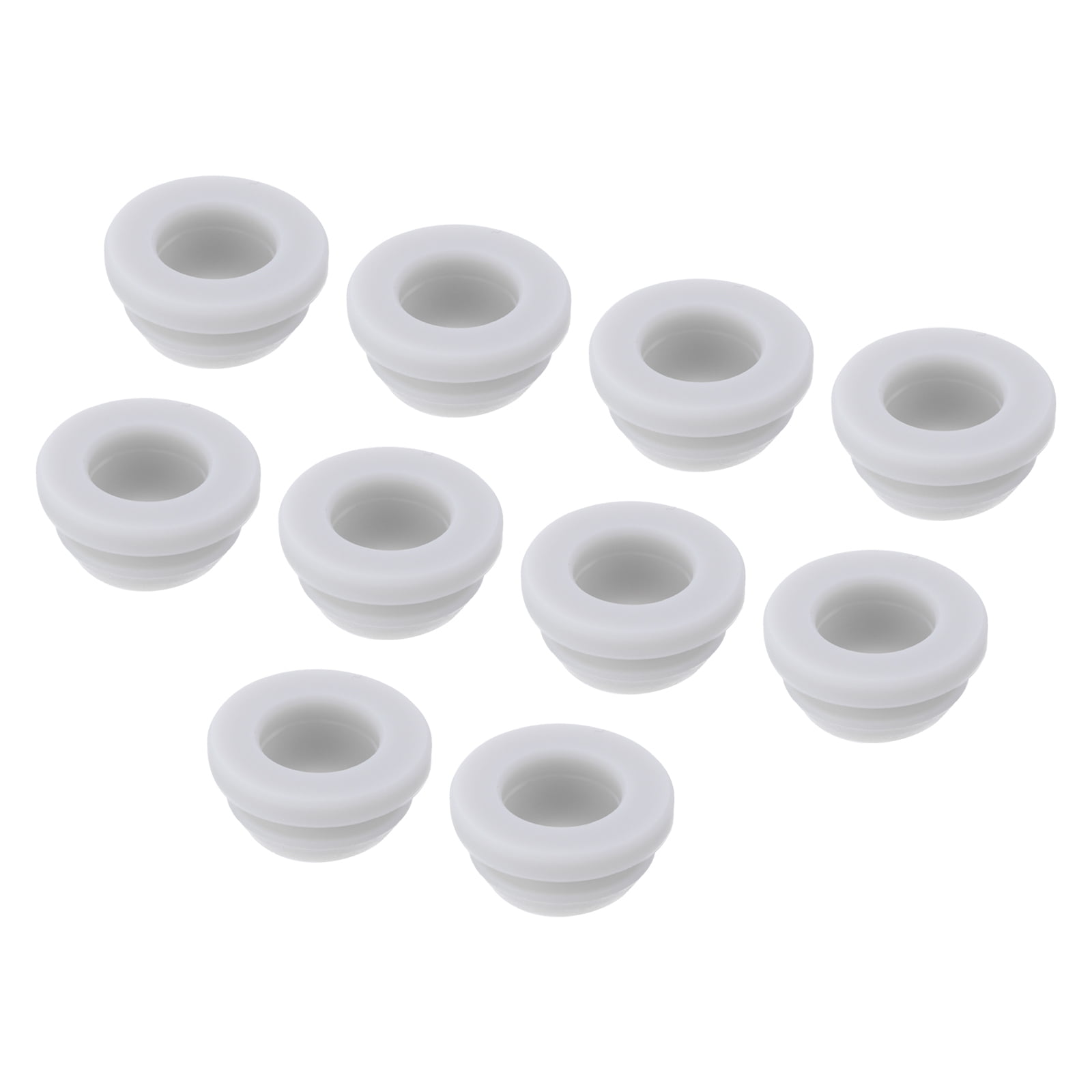 Uxcell Snap Rubber Grommet Plug Mount Grey 11mm x 8mm x 2mm 20 pack ...