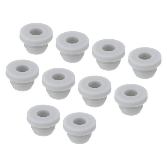 Uxcell Snap Rubber Grommet Plug Mount Grey 6.5mm x 4mm x 2mm 20 pack ...