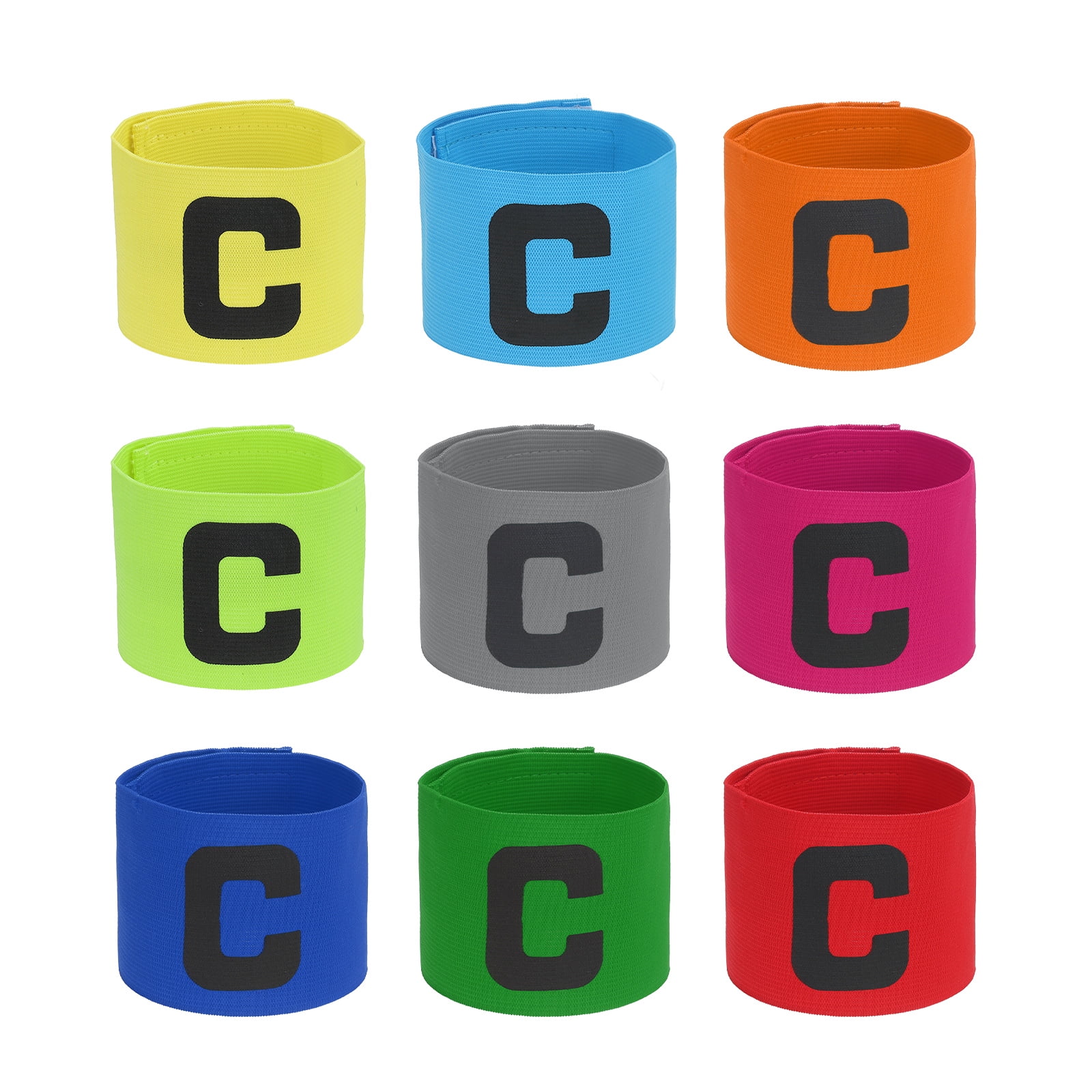 Uxcell Soccer Captain Armband Captain Arm Bands for Soccer Elastic ...