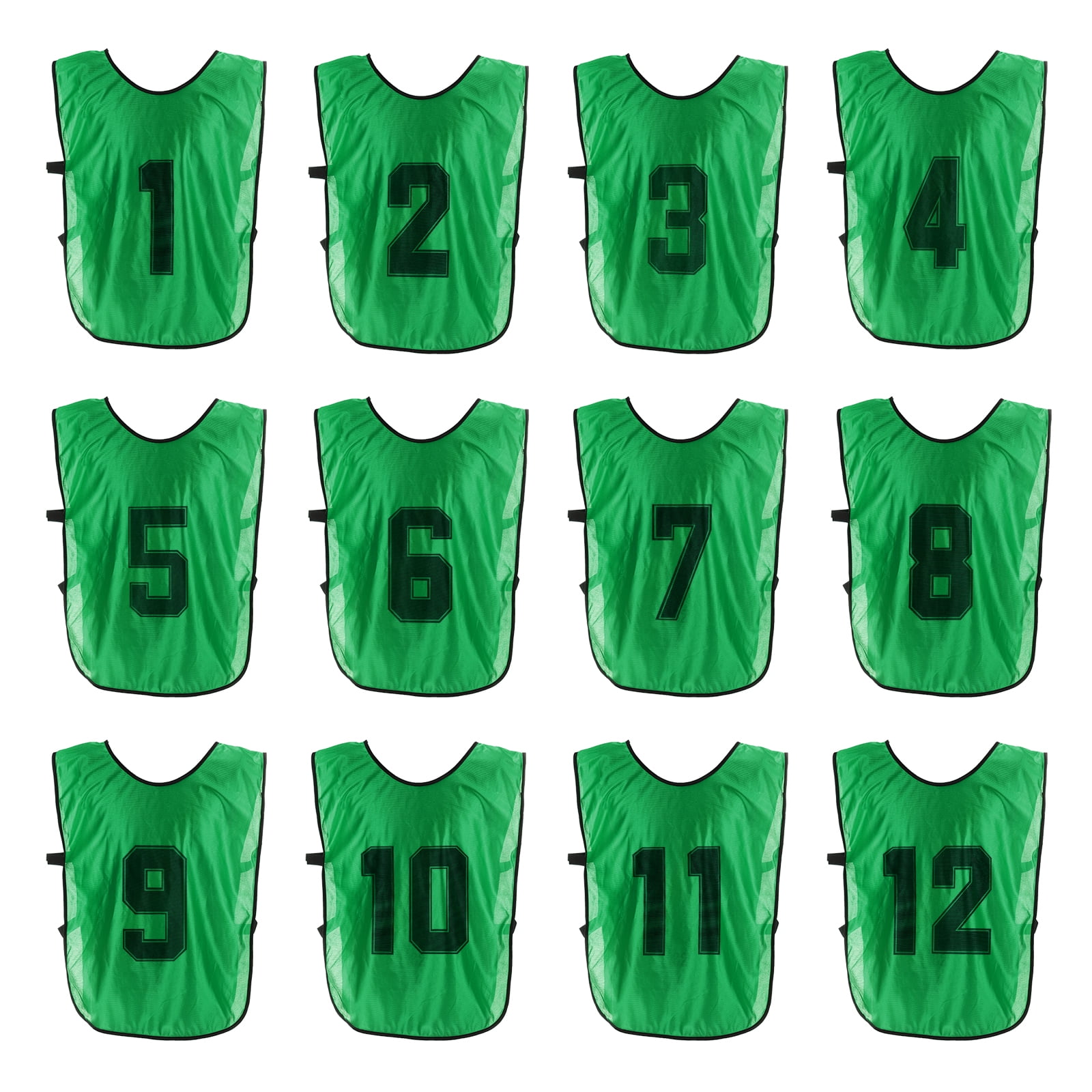 Uxcell Soccer Training Vest, Team Sports Pinnies Reversible Numbered ...