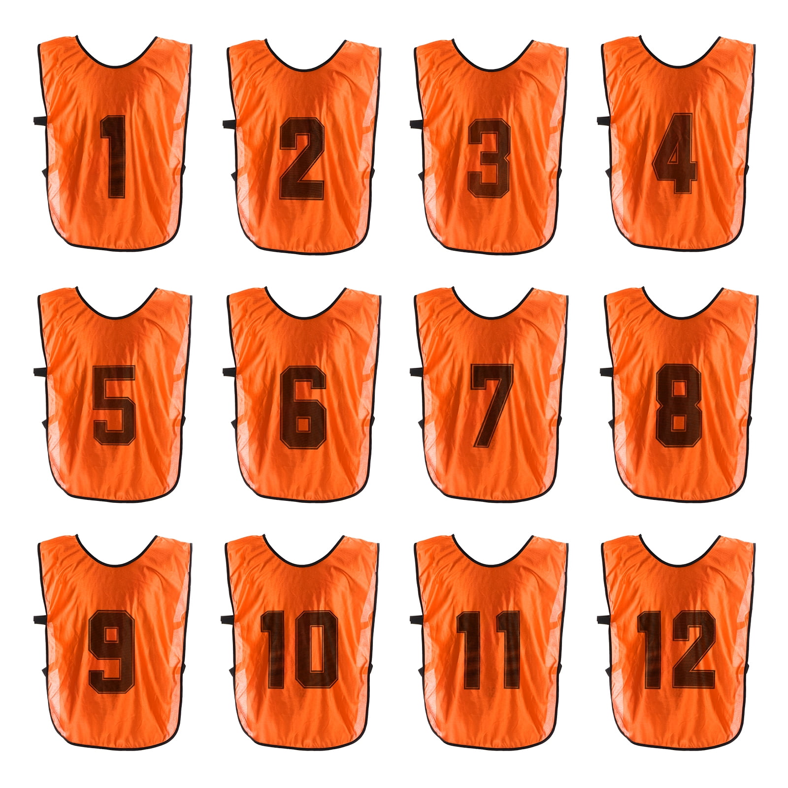 Uxcell Soccer Training Vest, Team Sports Pinnies Reversible Numbered ...