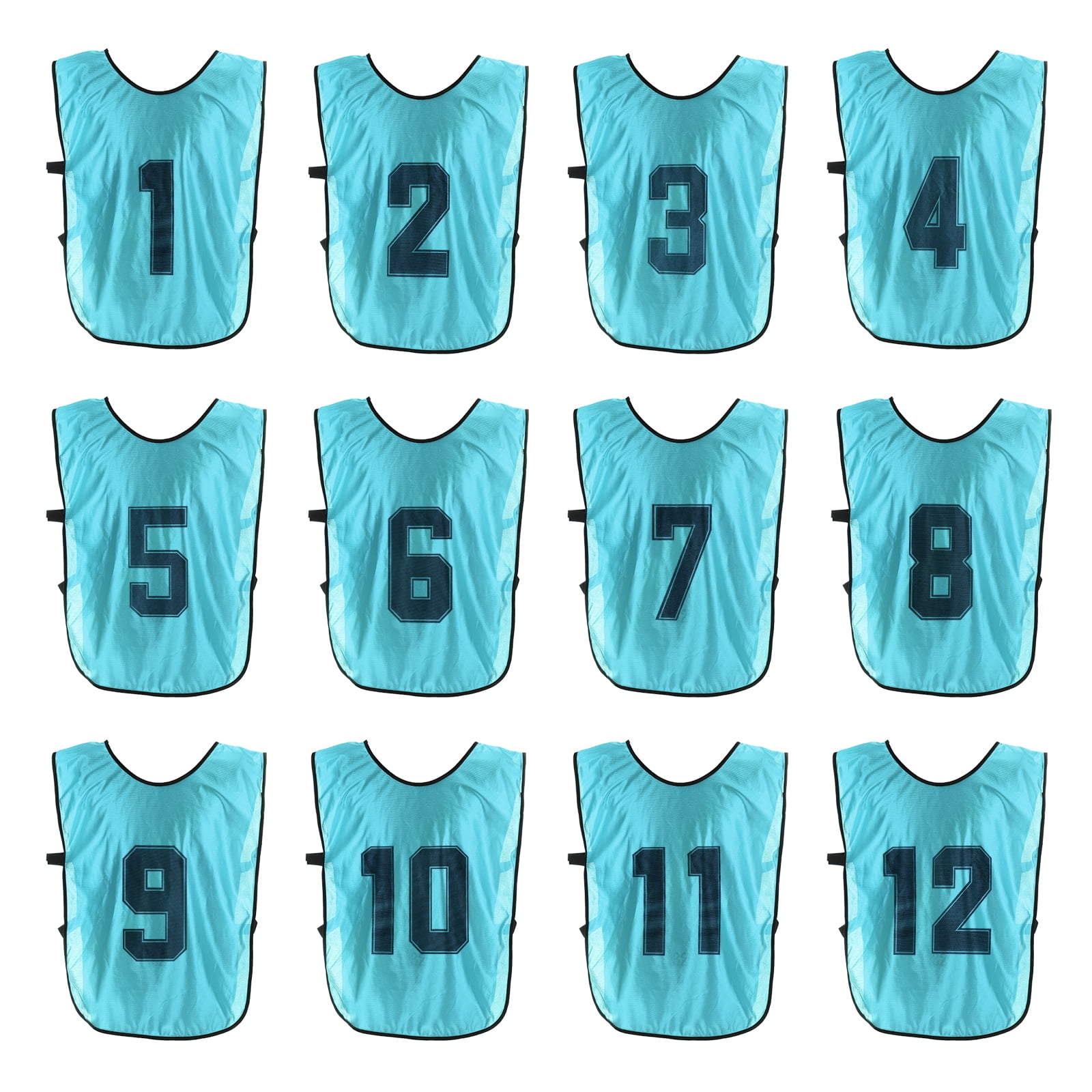 Uxcell Soccer Training Vest, Team Sports Pinnies Reversible Numbered ...