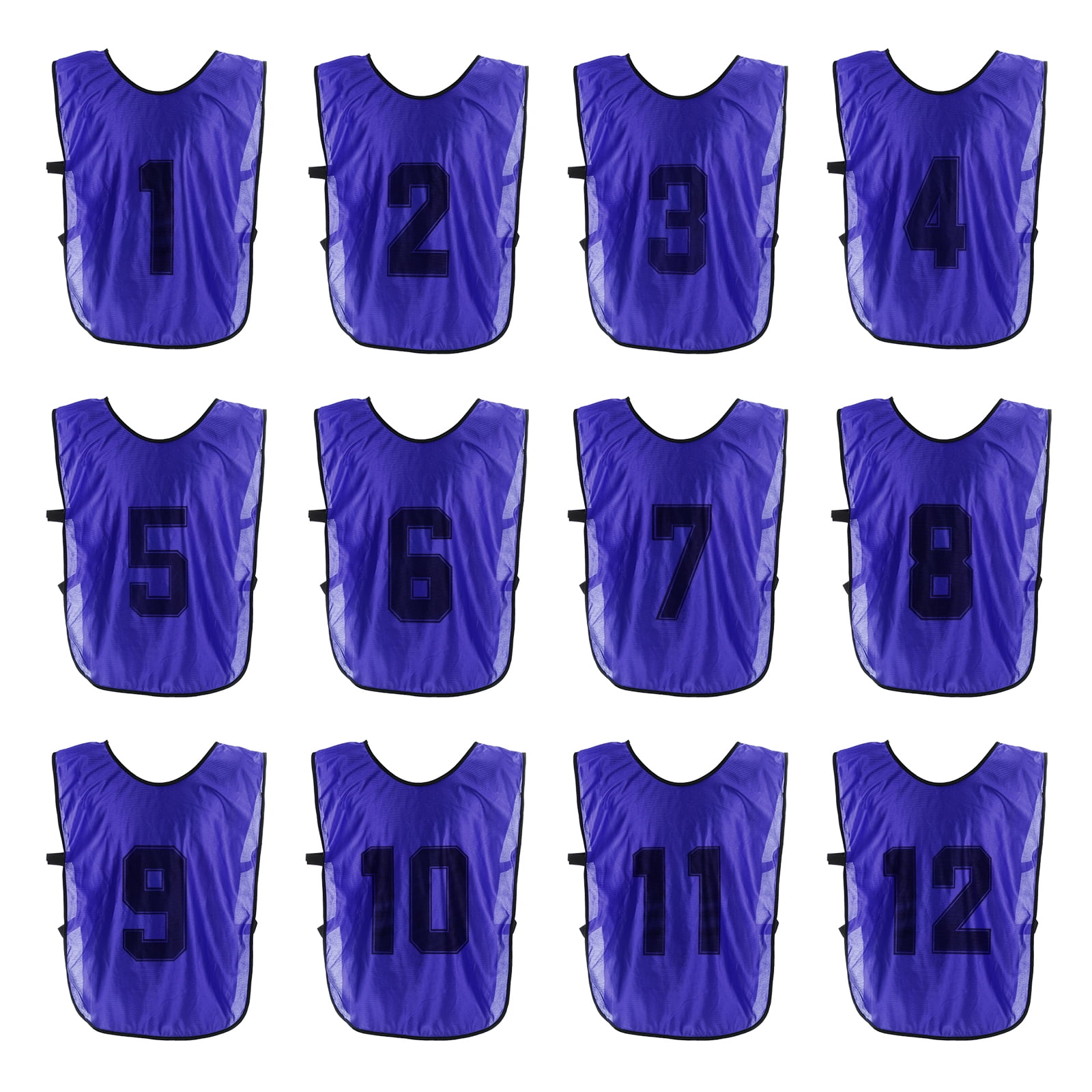 Uxcell Soccer Training Vest, Team Sports Pinnies Reversible Numbered ...