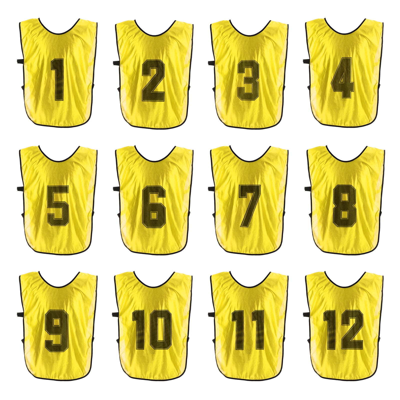 Uxcell Soccer Training Vest, Team Sports Pinnies Reversible Numbered Soccer Practice Pennies ...