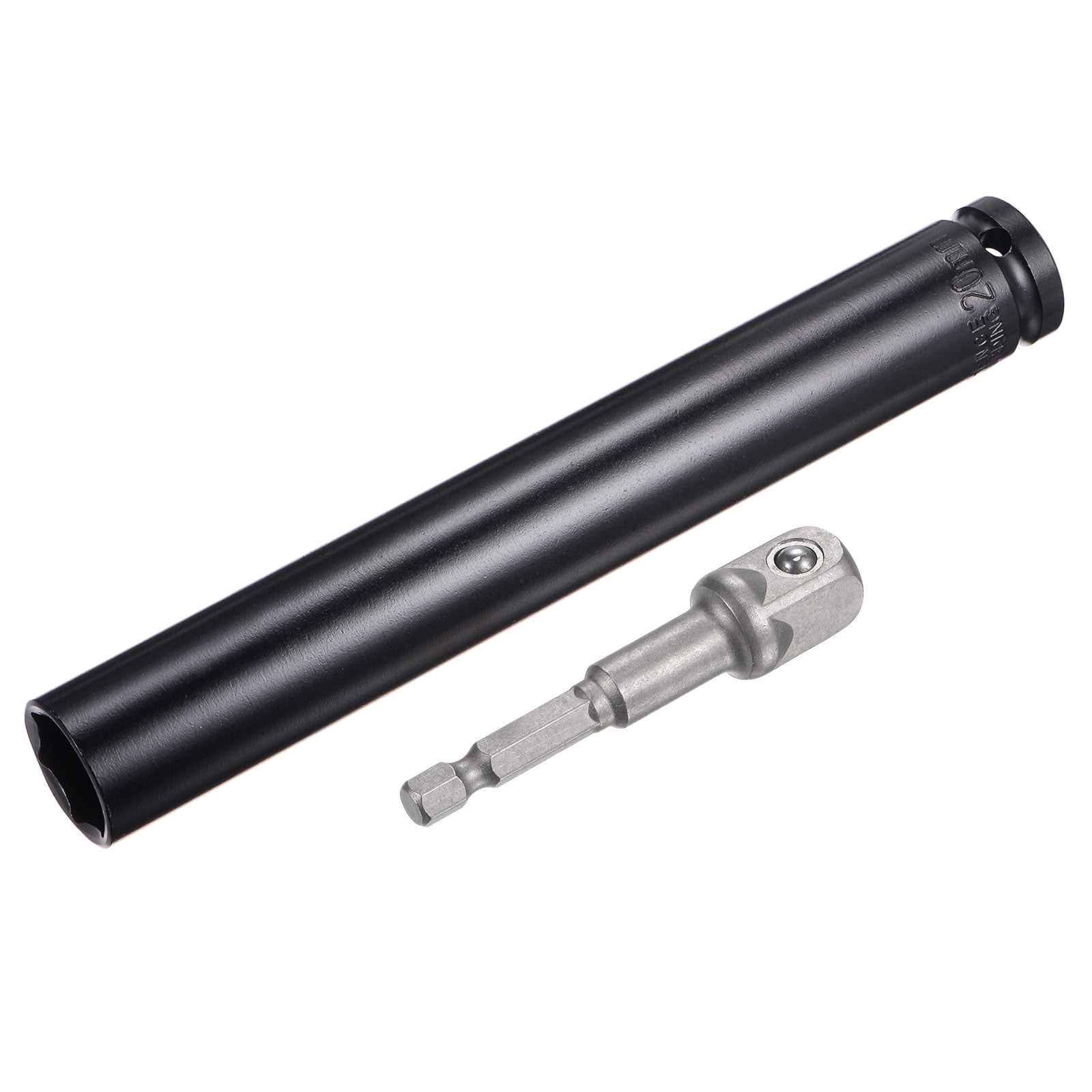 Uxcell Socket Accessory Set, 20mm Extra Long Deep Socket 1/4" Hex Shank ...