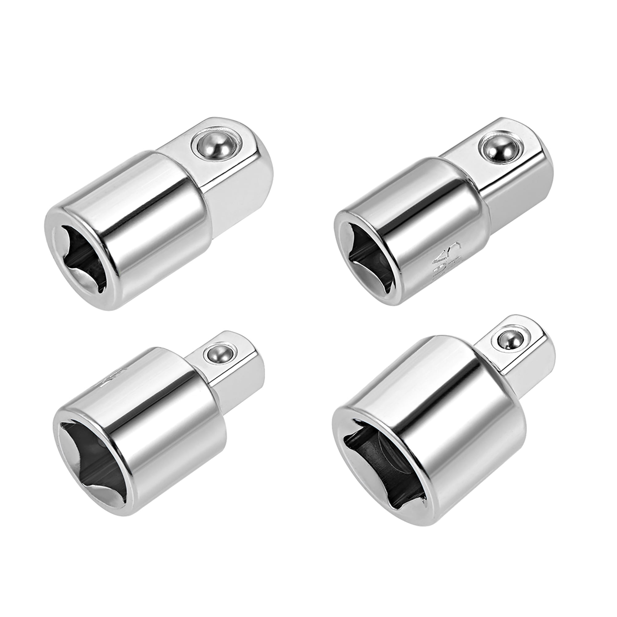Uxcell Socket Reducer and Adapter set of Female to Male, Cr-V (Silver ...