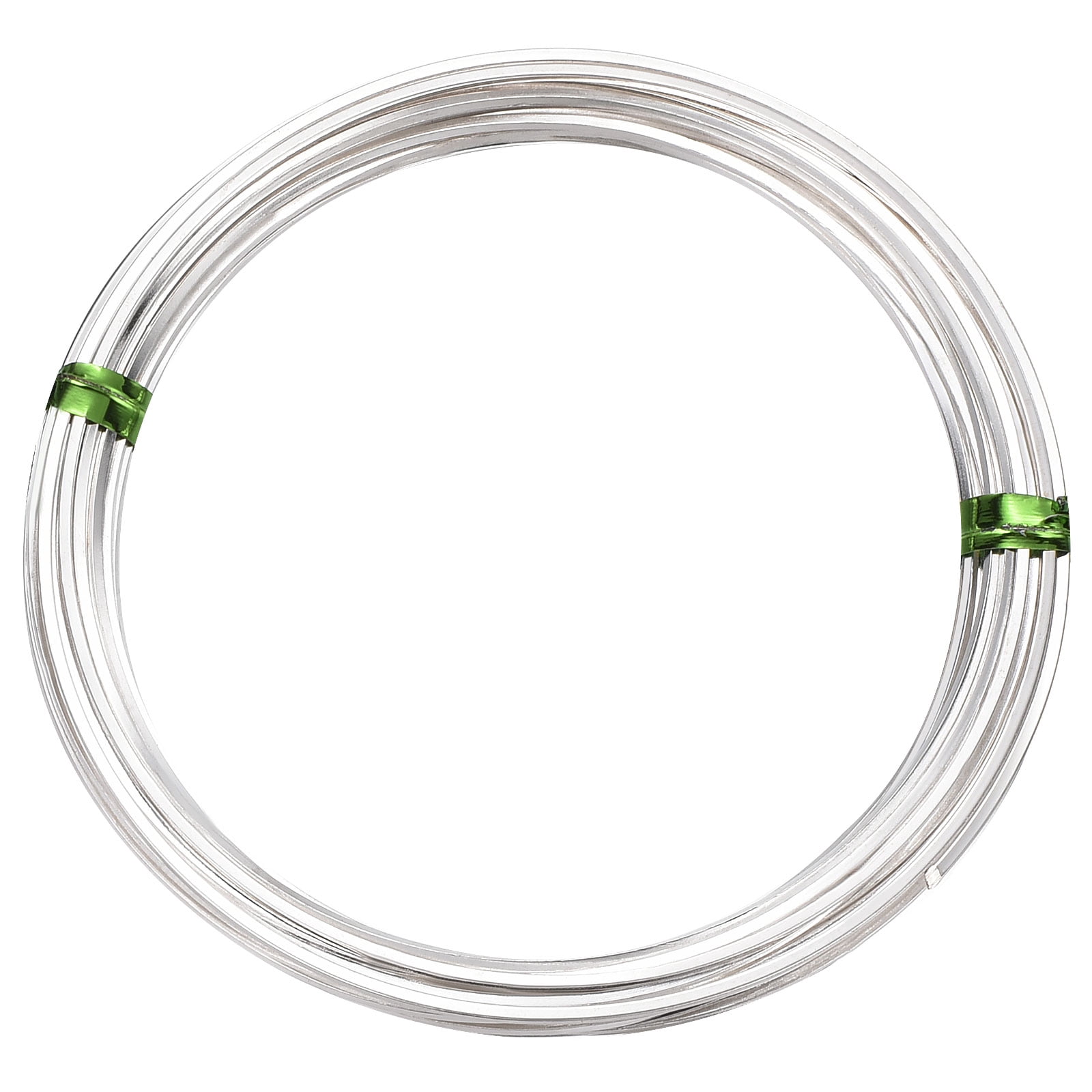 Uxcell Soft Brass Wire, 1 Roll 20Ga/0.8mm 5m/16.4ft Silver Plated ...