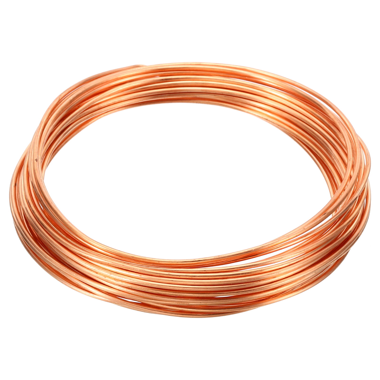 Uxcell Soft Copper Wire, 17Gauge/1.2mm Diameter 6m/19.68ft Spool Craft ...