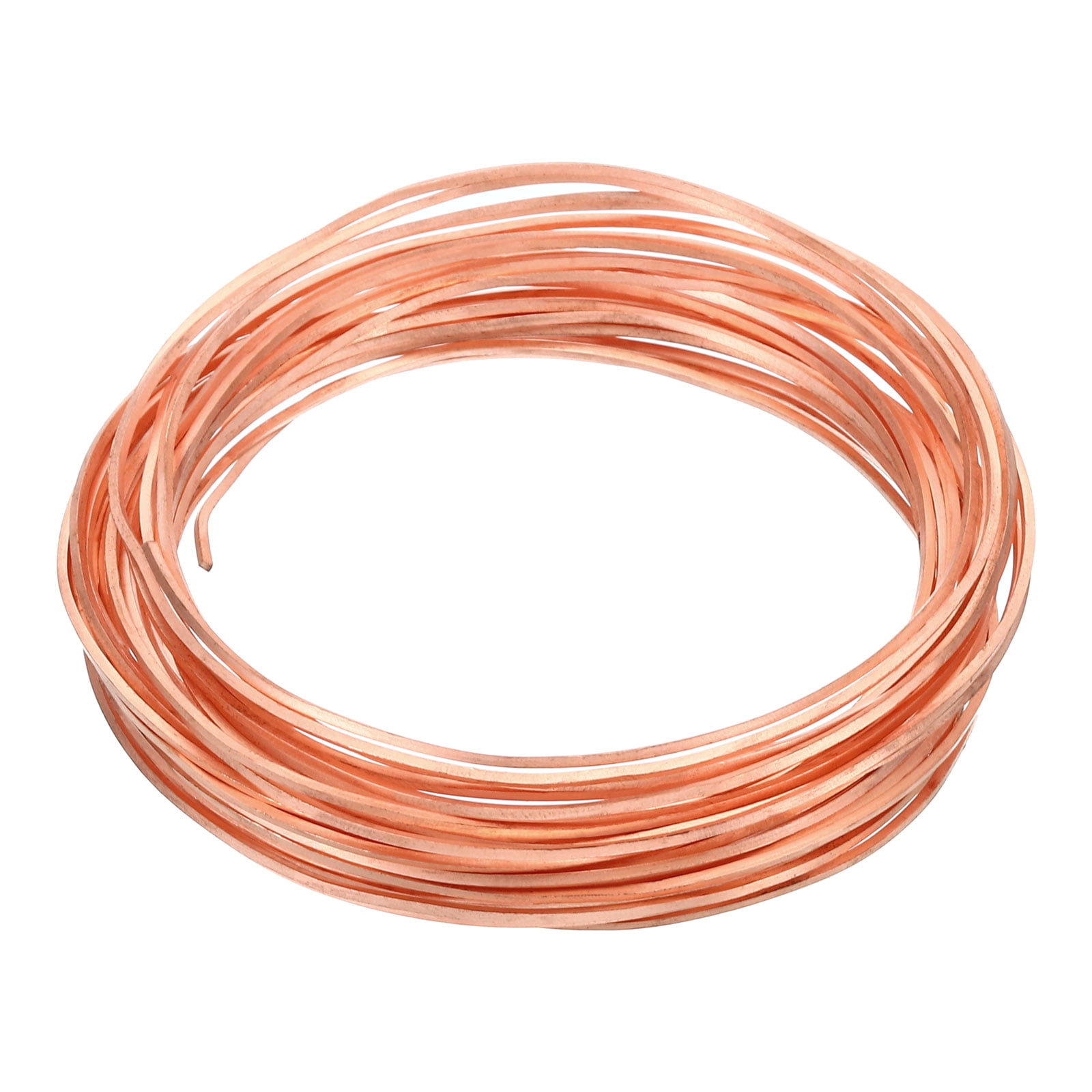 Uxcell Soft Copper Wire, 18Gauge/1.0*1.0mm Diameter 6m/19.68ft Half ...