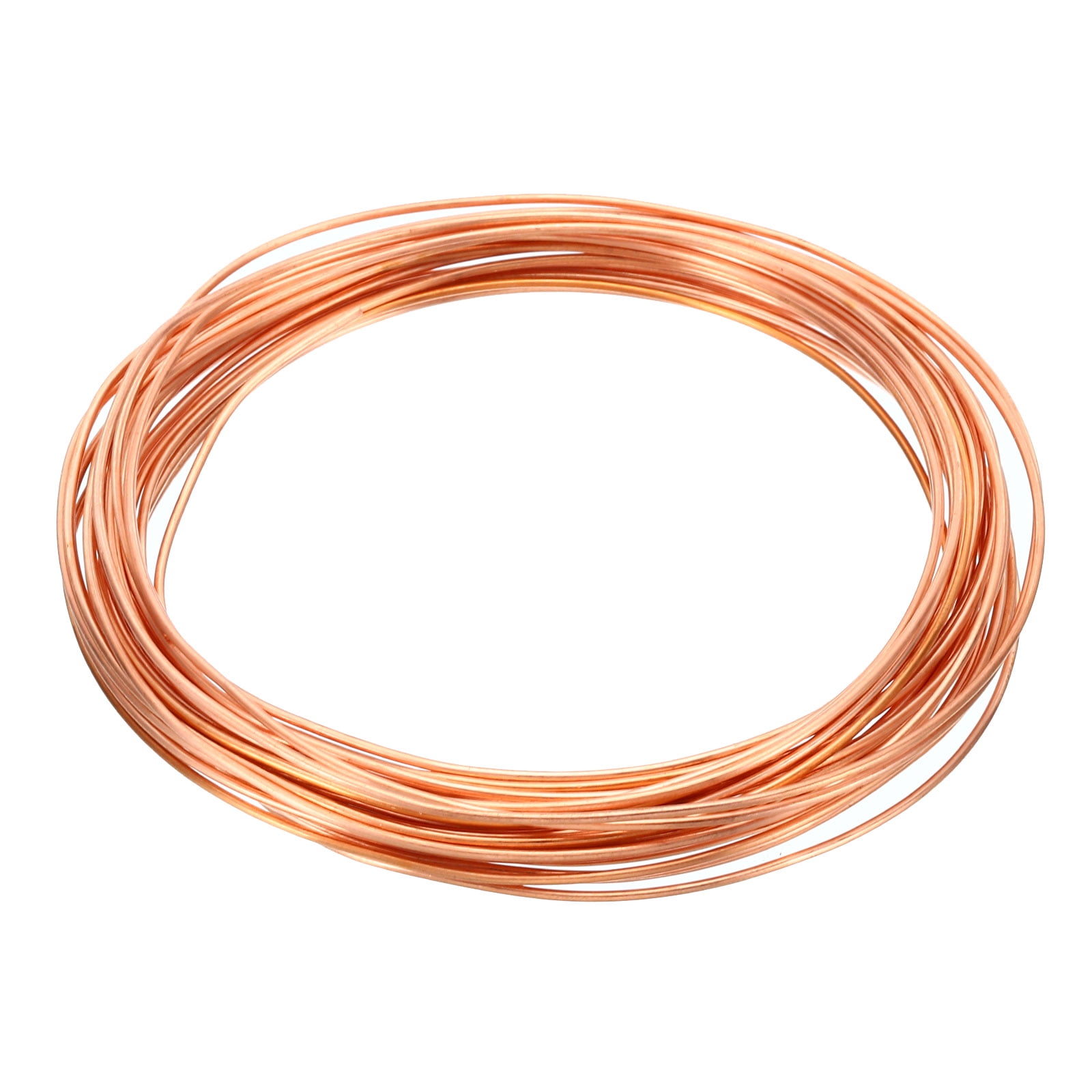 Uxcell Soft Copper Wire, 18Gauge/1.0mm Diameter 6m/19.68ft Spool Craft ...