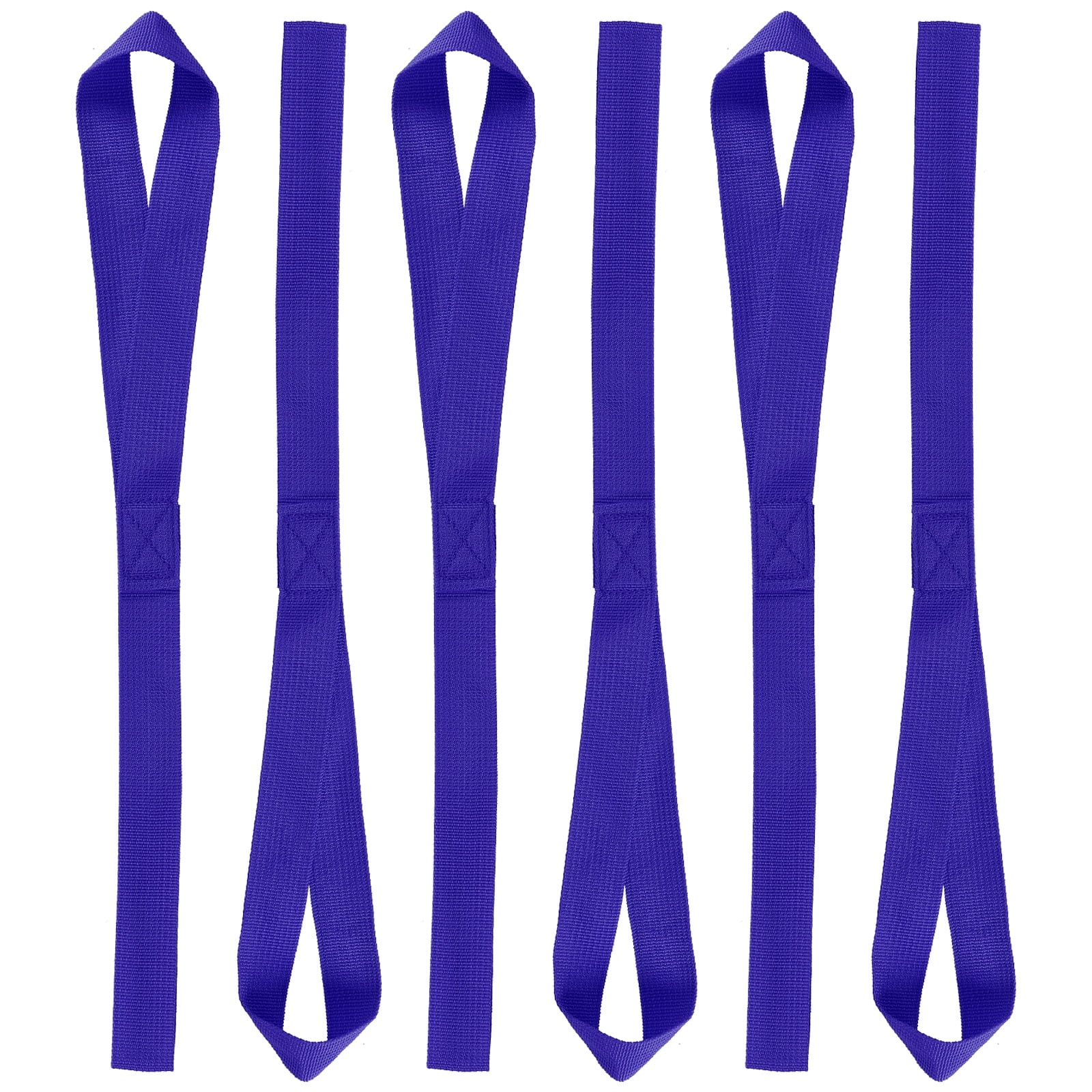 Uxcell Soft Loop Tie Down Straps, Breaking Strength Strap Loops Blue 16 ...