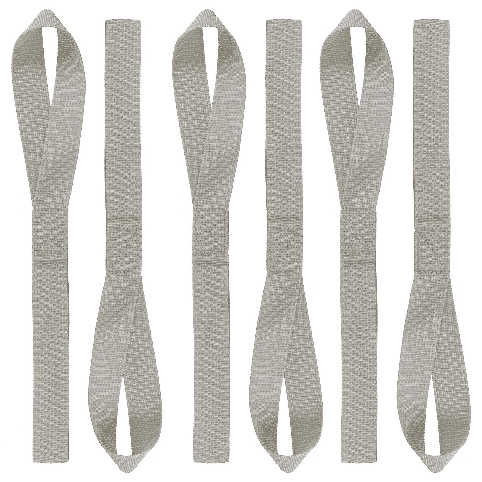 Uxcell Soft Loop Tie Down Straps, Breaking Strength Strap Loops Grey 12 ...