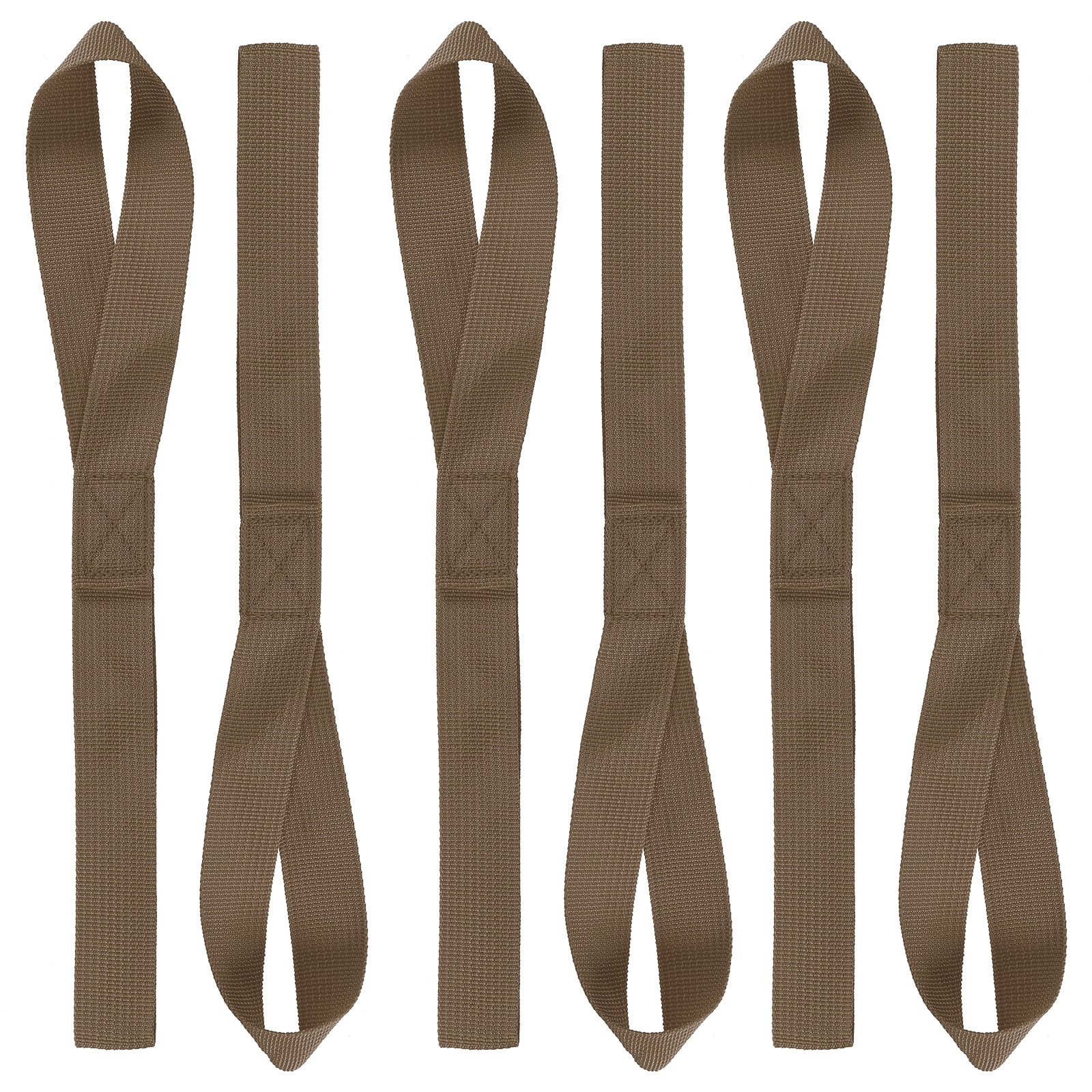 Uxcell Soft Loop Tie Down Straps, Breaking Strength Strap Loops Khaki ...