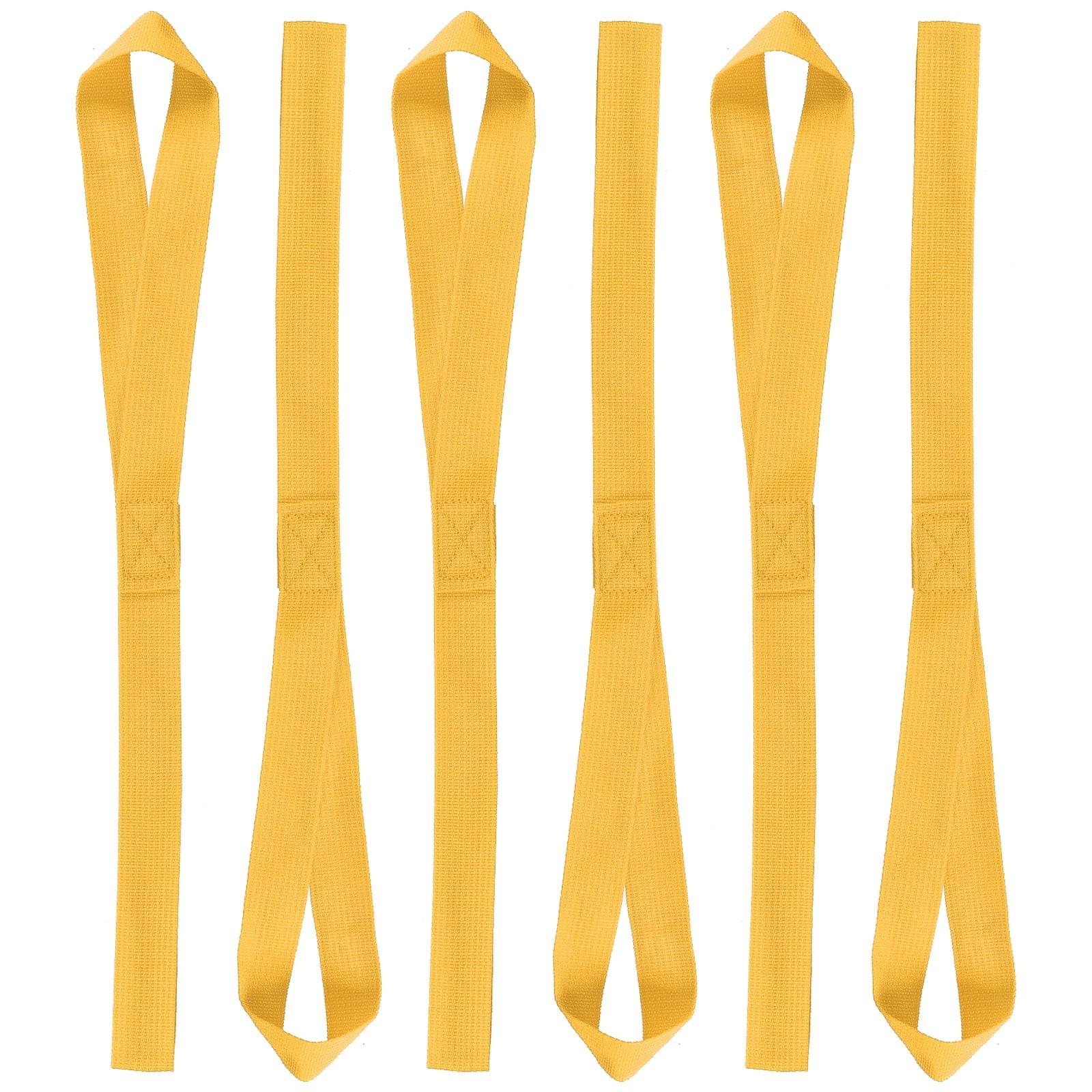 Uxcell Soft Loop Tie Down Straps, Breaking Strength Strap Loops Yellow ...