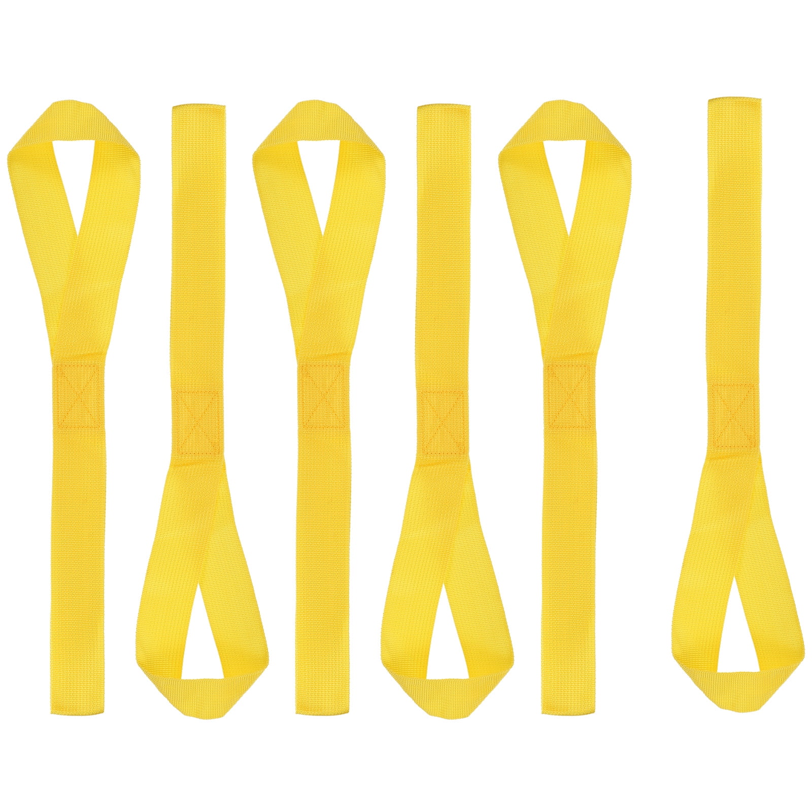 Uxcell Soft Loop Tie Down Straps, Breaking Strength Strap Loops Yellow ...