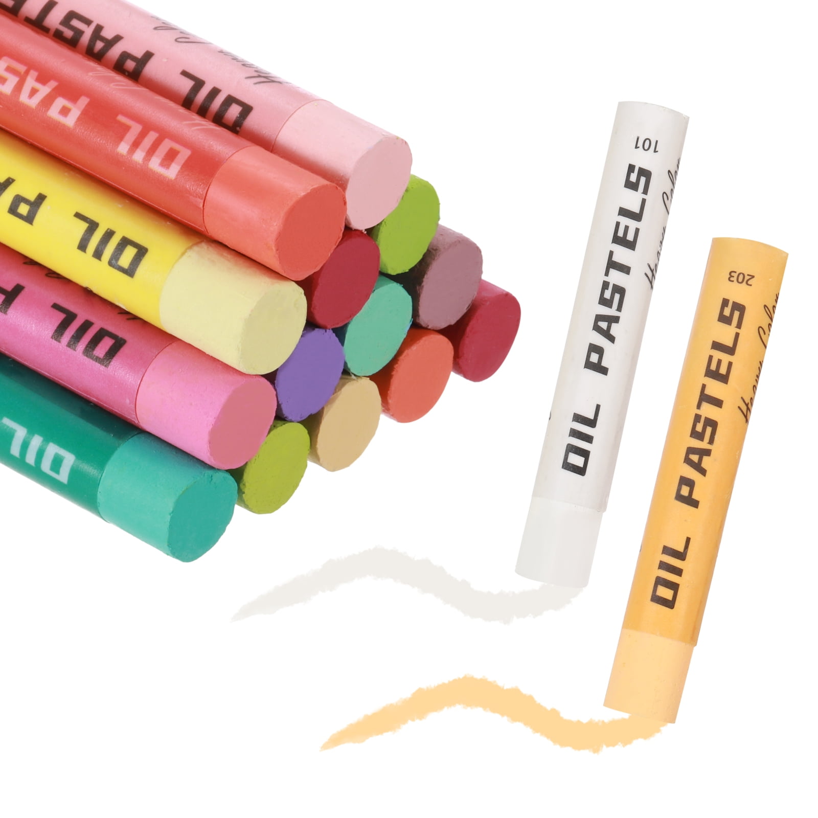 Uxcell Soft Oil Pastels, Oil Pastel Crayons Vibrant Color Blendable Art ...