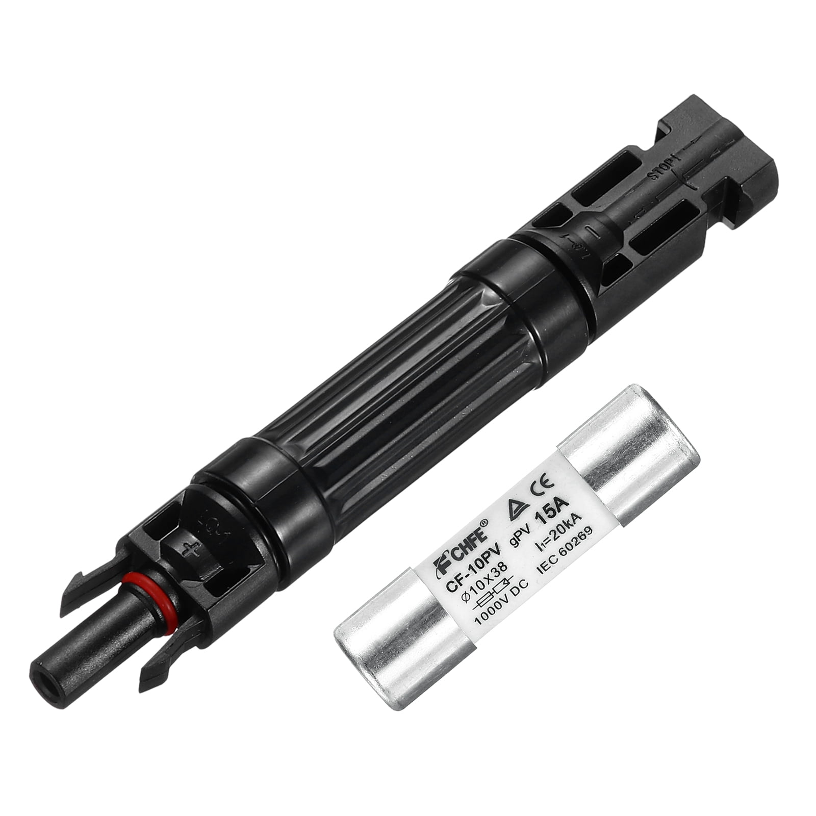 Uxcell Solar Fuse Holder 15A 1000V Waterproof PV In-Line Fuse Holders ...