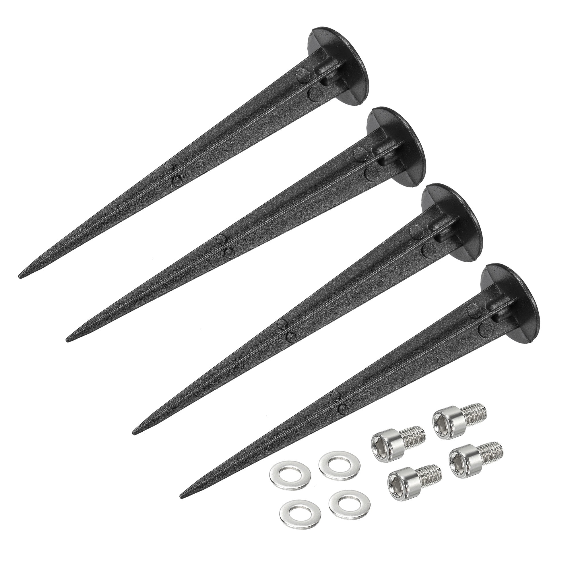 Uxcell Solar Light Spikes,35x160mm Threaded M5 Ground Stakes for ...