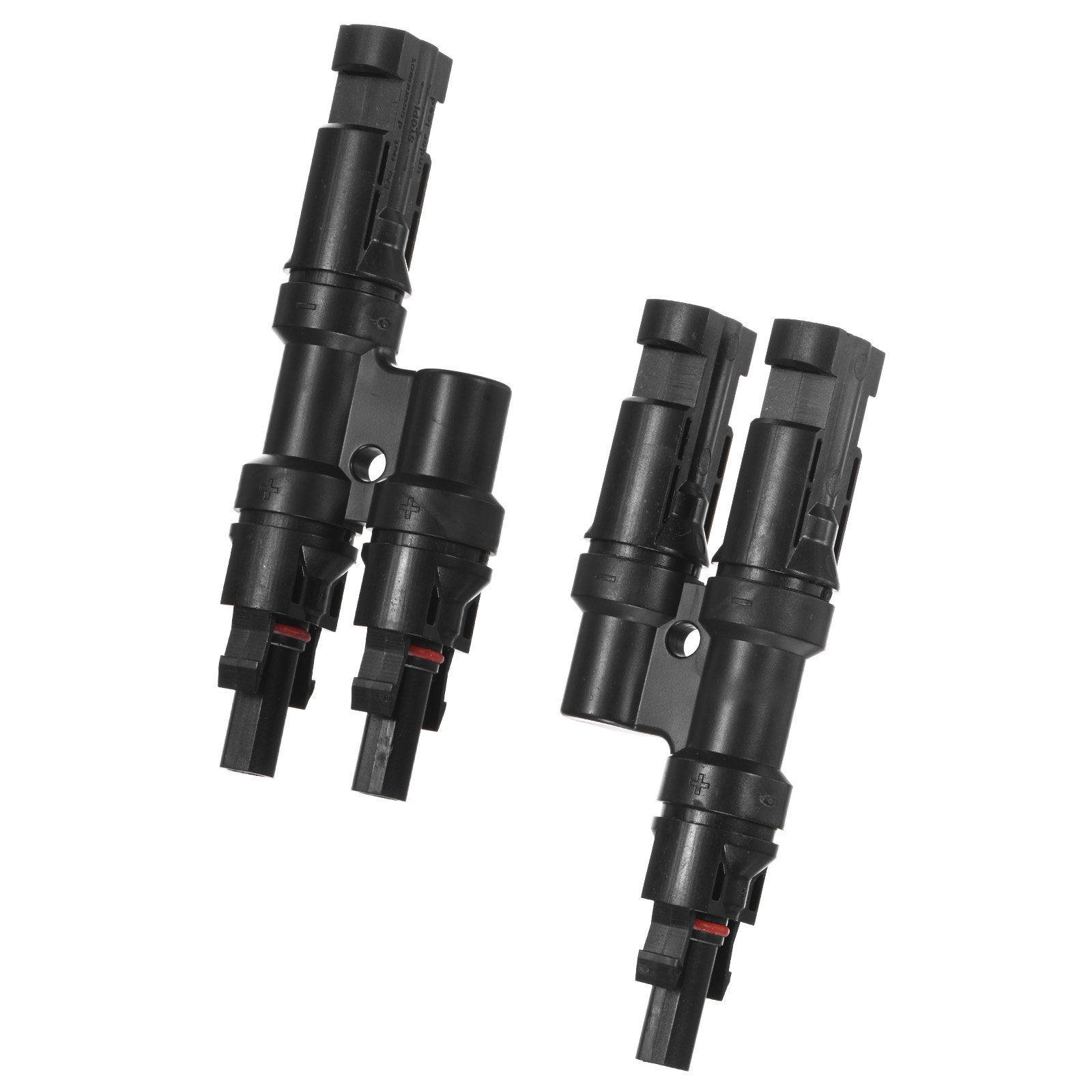 Uxcell Solar Panel Connector T Branch 2 to 1 Parallel Adapter Solar ...