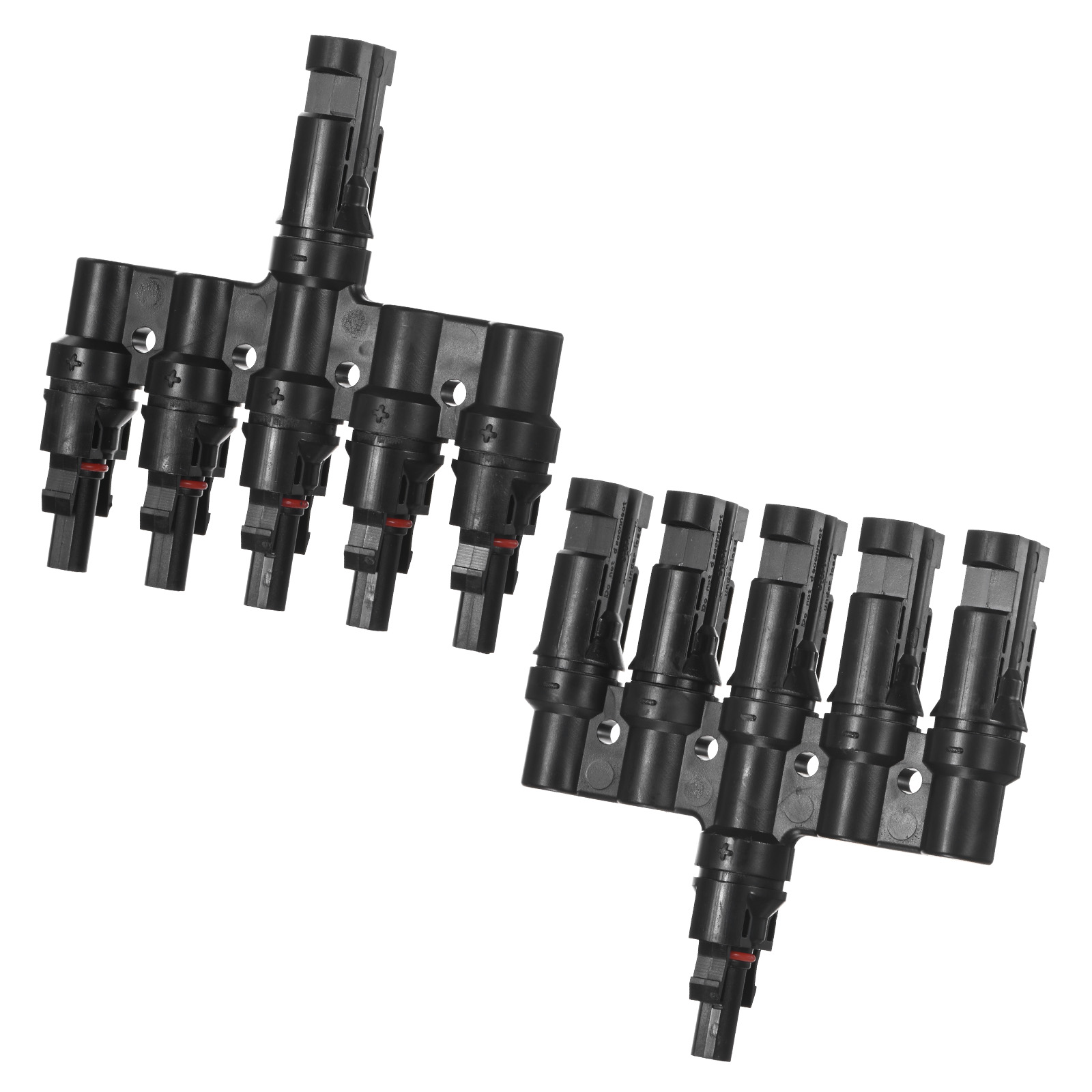 Uxcell Solar Panel Connector T Branch 5 to 1 Parallel Adapter Solar ...