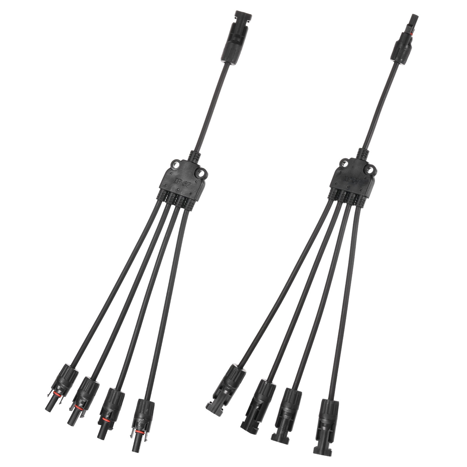 Uxcell Solar Panel Connector Y Branch 4 to 1 Parallel Adapter Solar ...