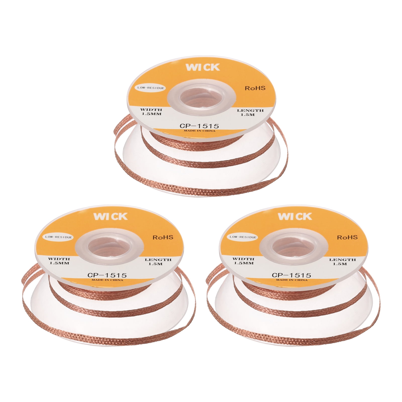 Uxcell Solder Wick Braid No-Clean Desoldering Wick Braid for Remove the ...