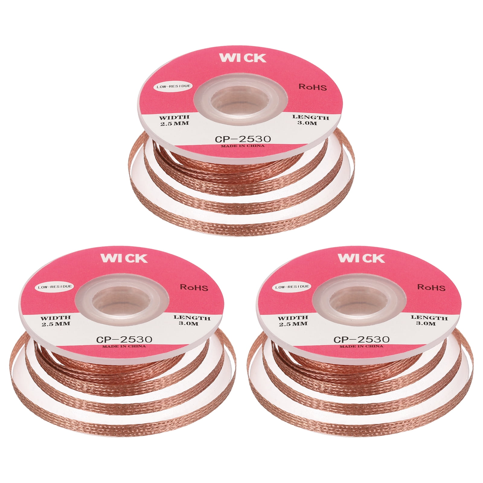 Uxcell Solder Wick Braid No-Clean Desoldering Wick Braid for Remove the ...