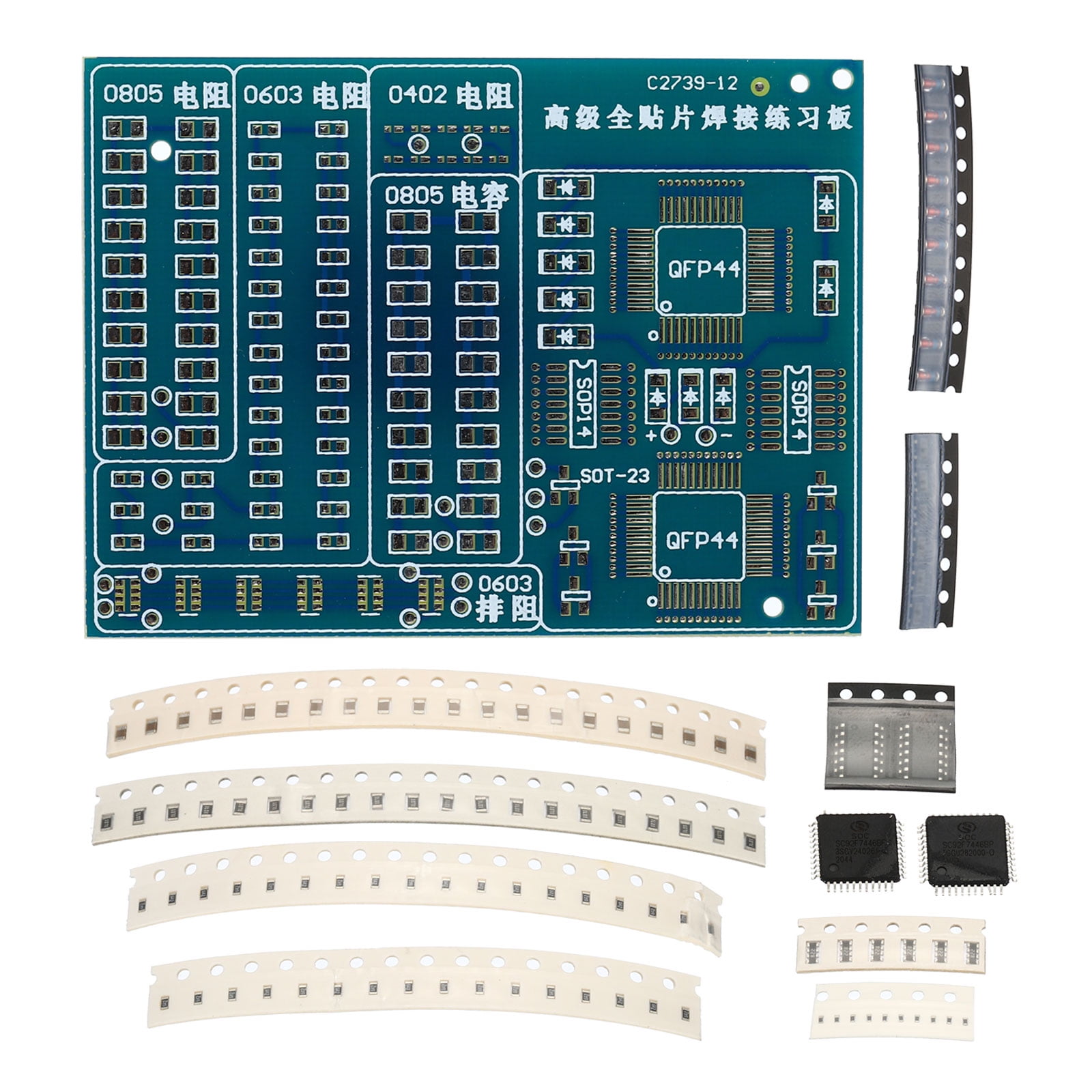 Uxcell Soldering Practice Board, 1Set Electronics Kit Prototype PCB ...