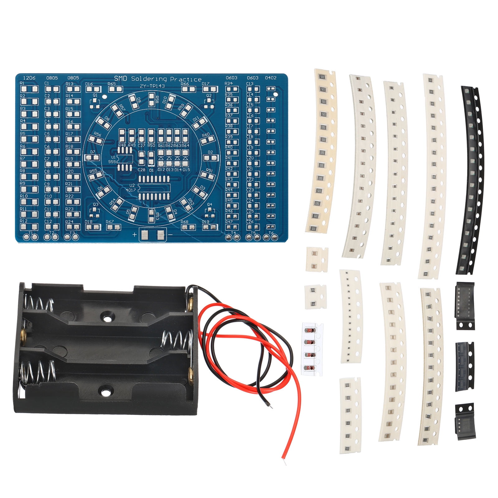 Uxcell Soldering Practice Board, 2Set Electronics Kit Prototype PCB Board DIY Welding Circuit ...