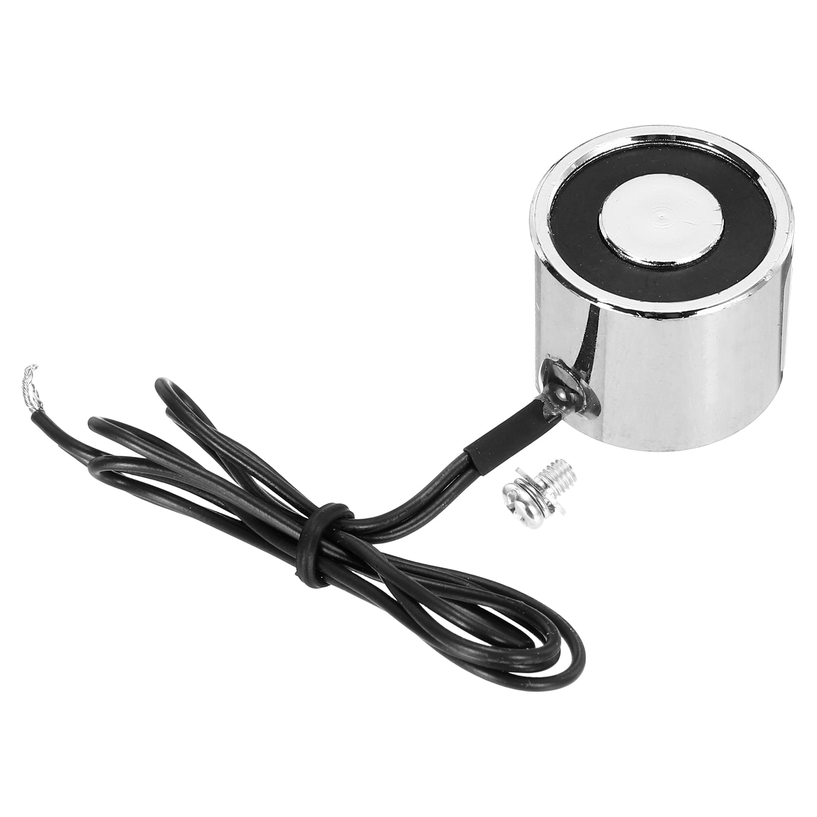 Uxcell Solenoid Electromagnet DC 12V 2.5W 6.6LB/3Kg Round Electric ...