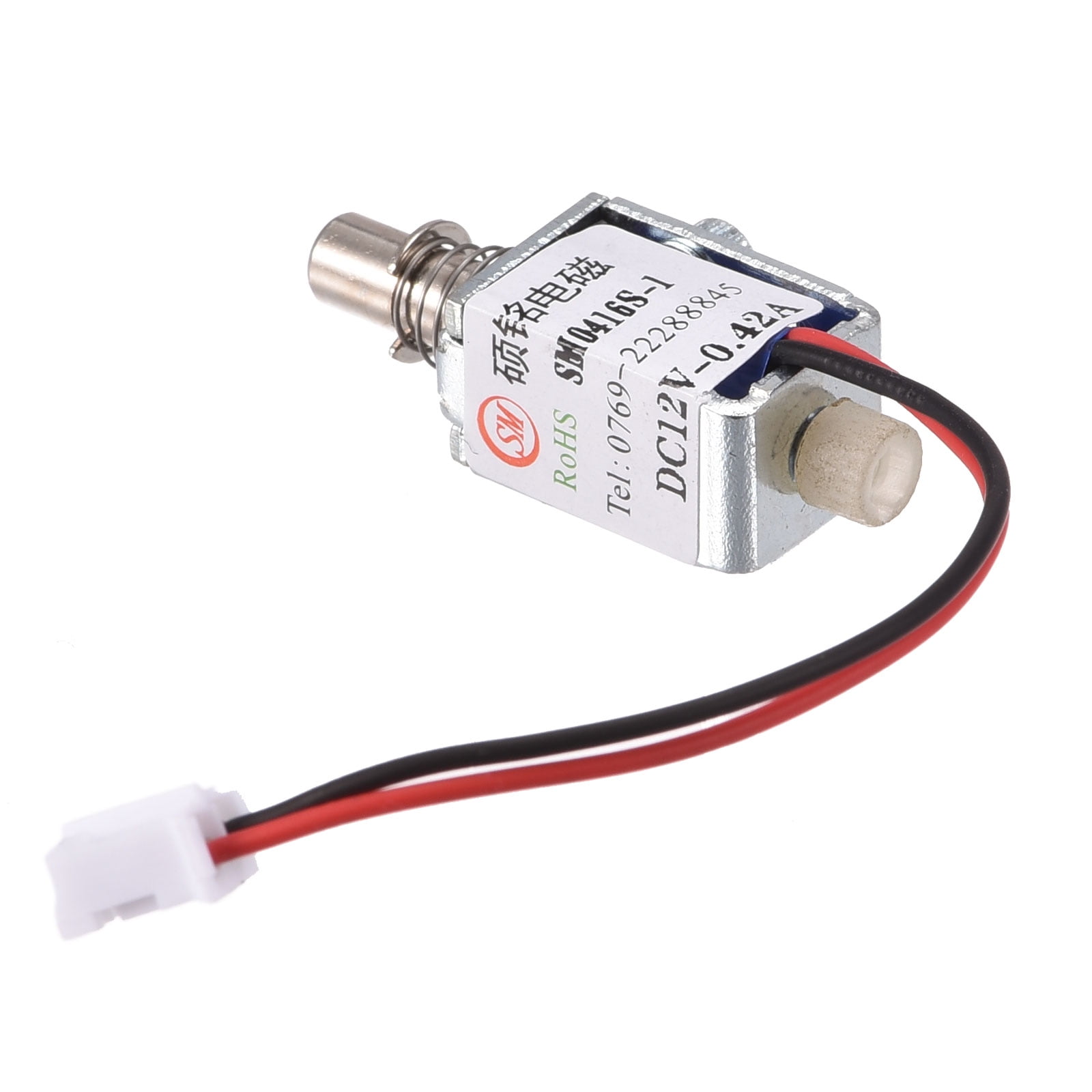 Uxcell Solenoid Mini Electromagnetic Solenoid Push Pull Type DC12V 0 ...